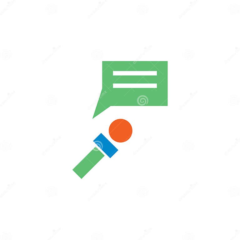 Interview Vector Icon Logo Design Stock Vector - Illustration of choice ...