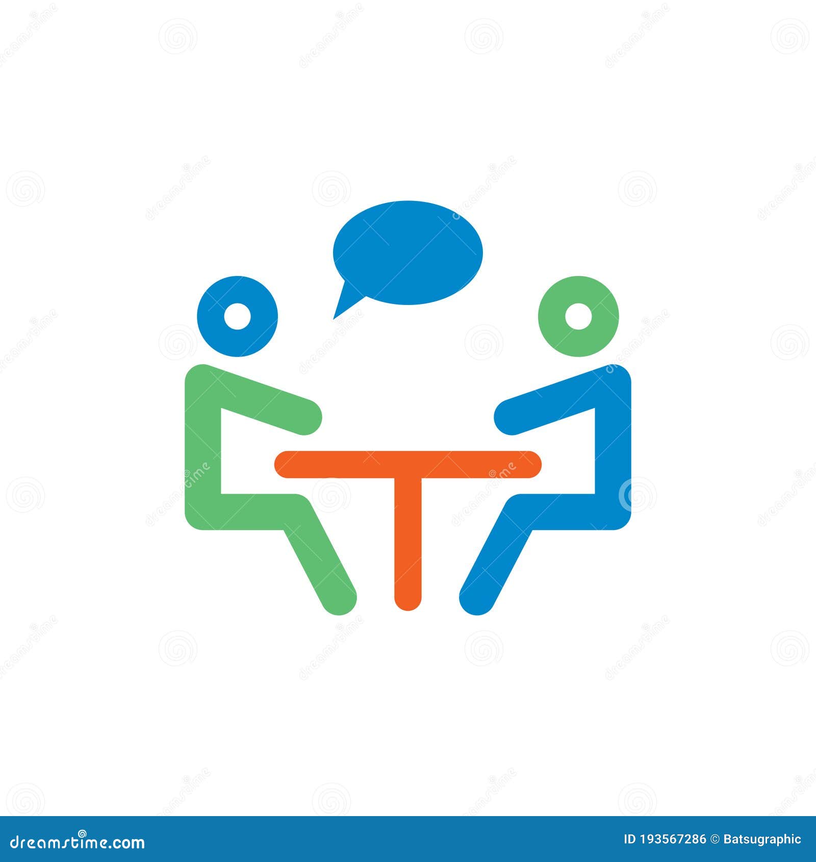 Interview Vector Icon Logo Design Stock Vector - Illustration of ...