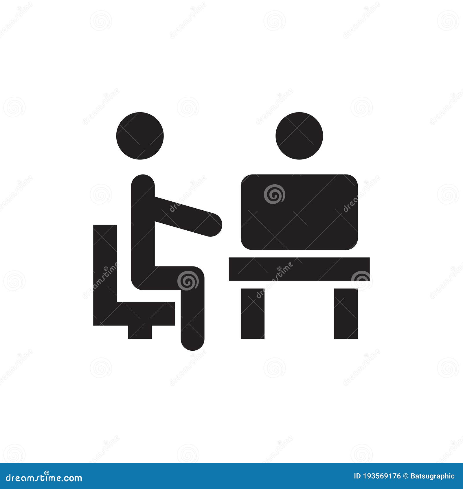 Interview Vector Icon Logo Design Stock Illustration - Illustration of ...