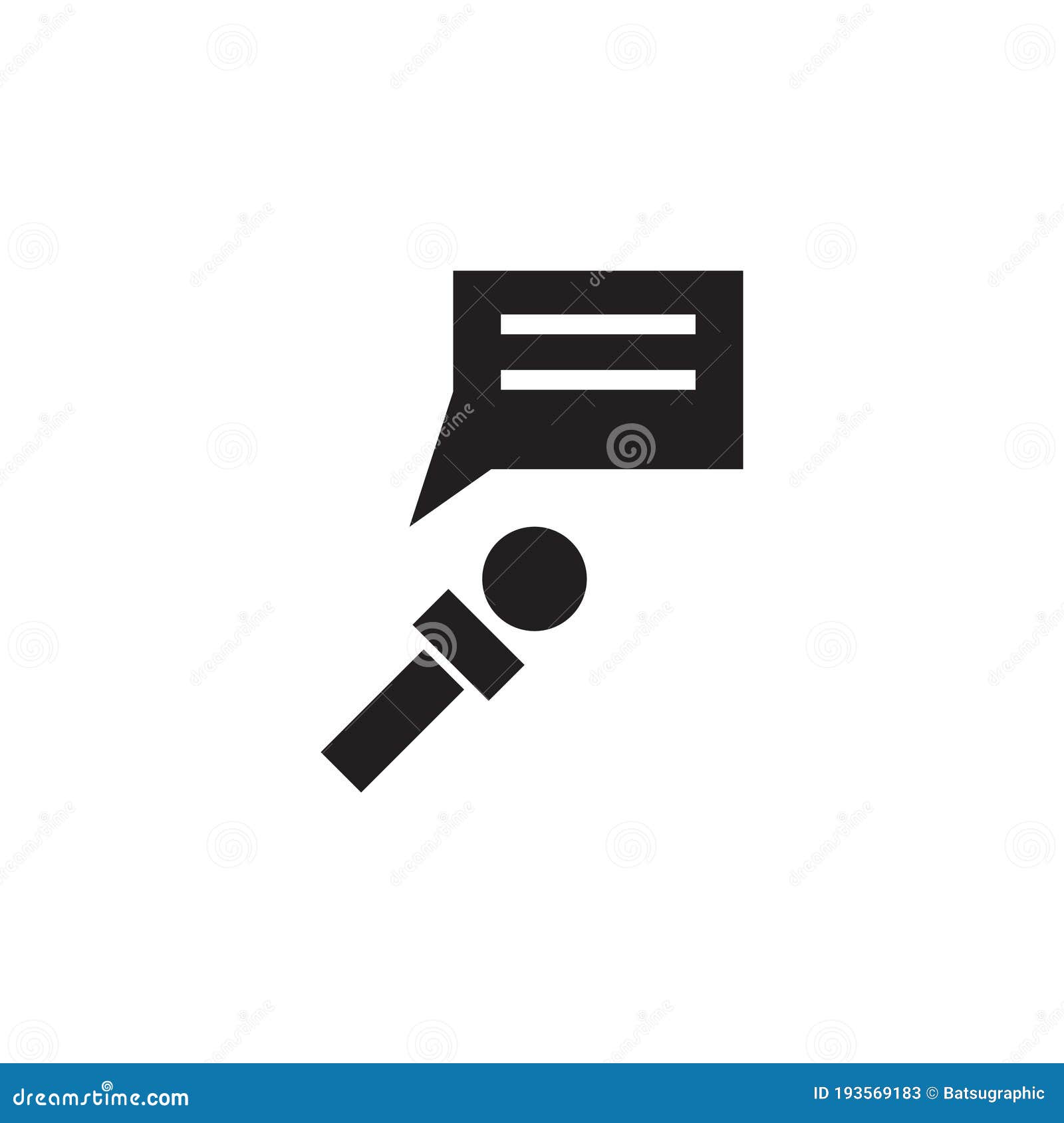 Interview Vector Icon Logo Design Stock Vector - Illustration of sign ...