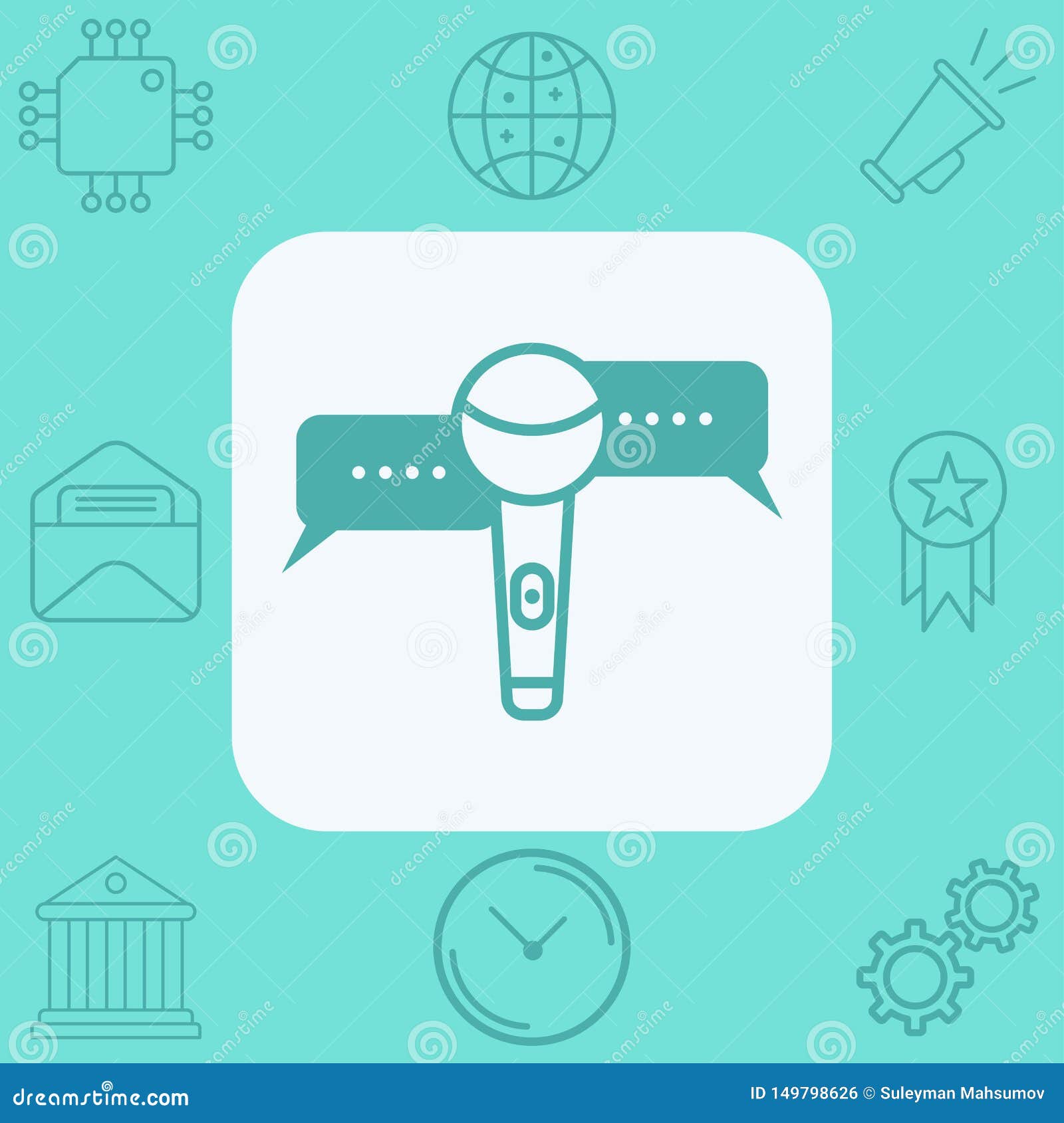 Interview Vector Icon Sign Symbol Stock Illustration - Illustration of ...