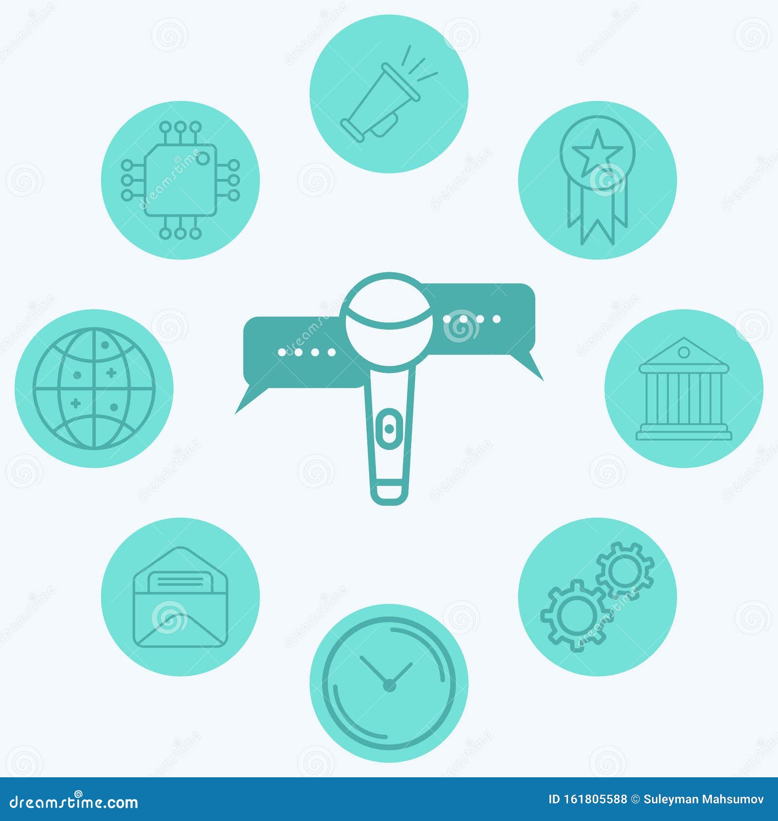 Interview Vector Icon Sign Symbol Stock Illustration - Illustration of ...