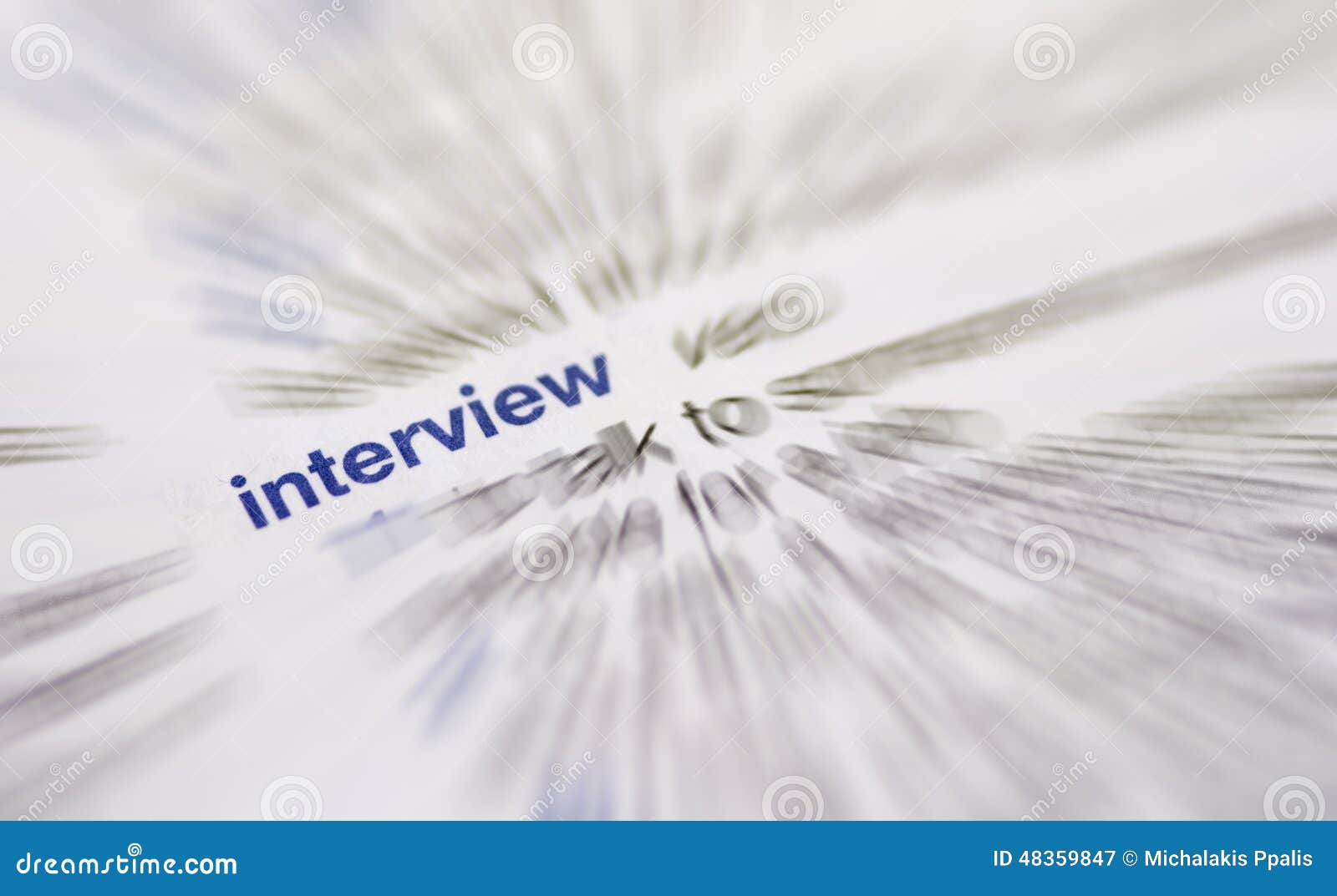 Interview word stock image. Image of business, blurred - 48359847