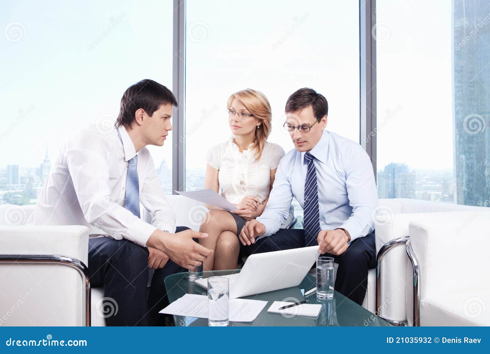 Interviewing stock photo. Image of office, male, adult - 21035932