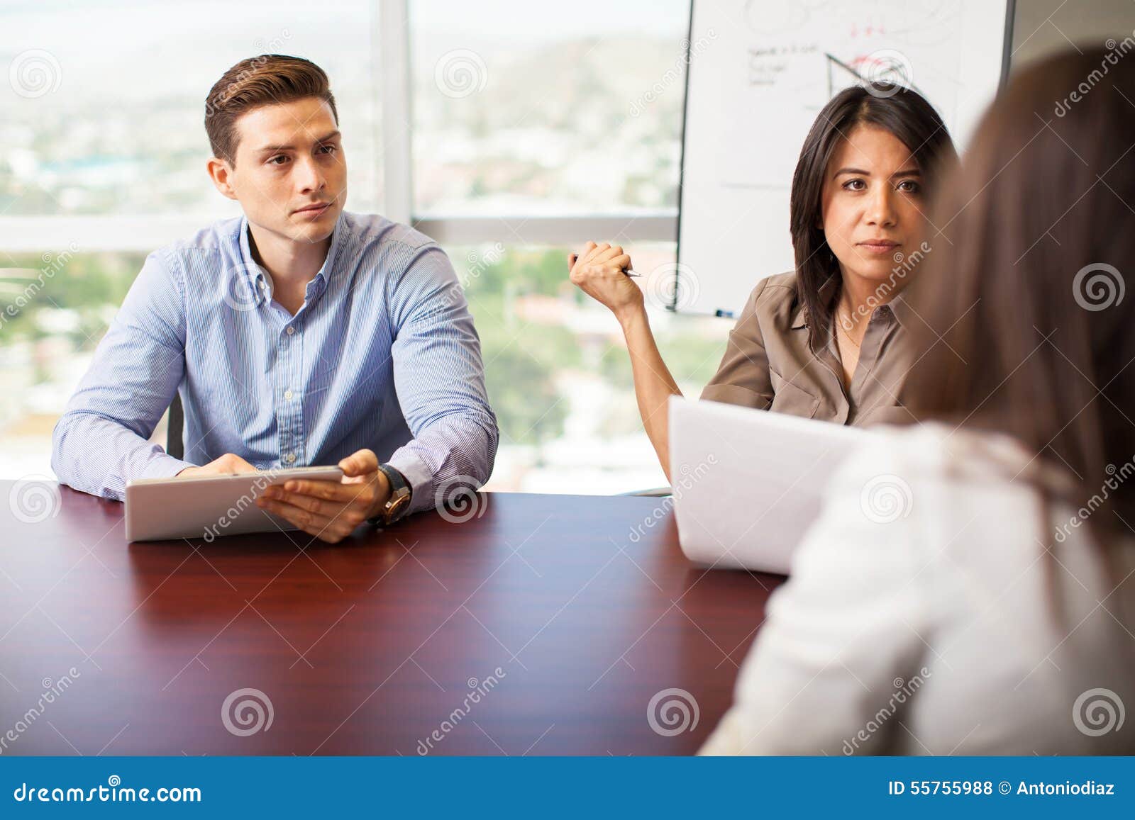 Interviewing a Job Candidate Stock Photo - Image of worker, business ...