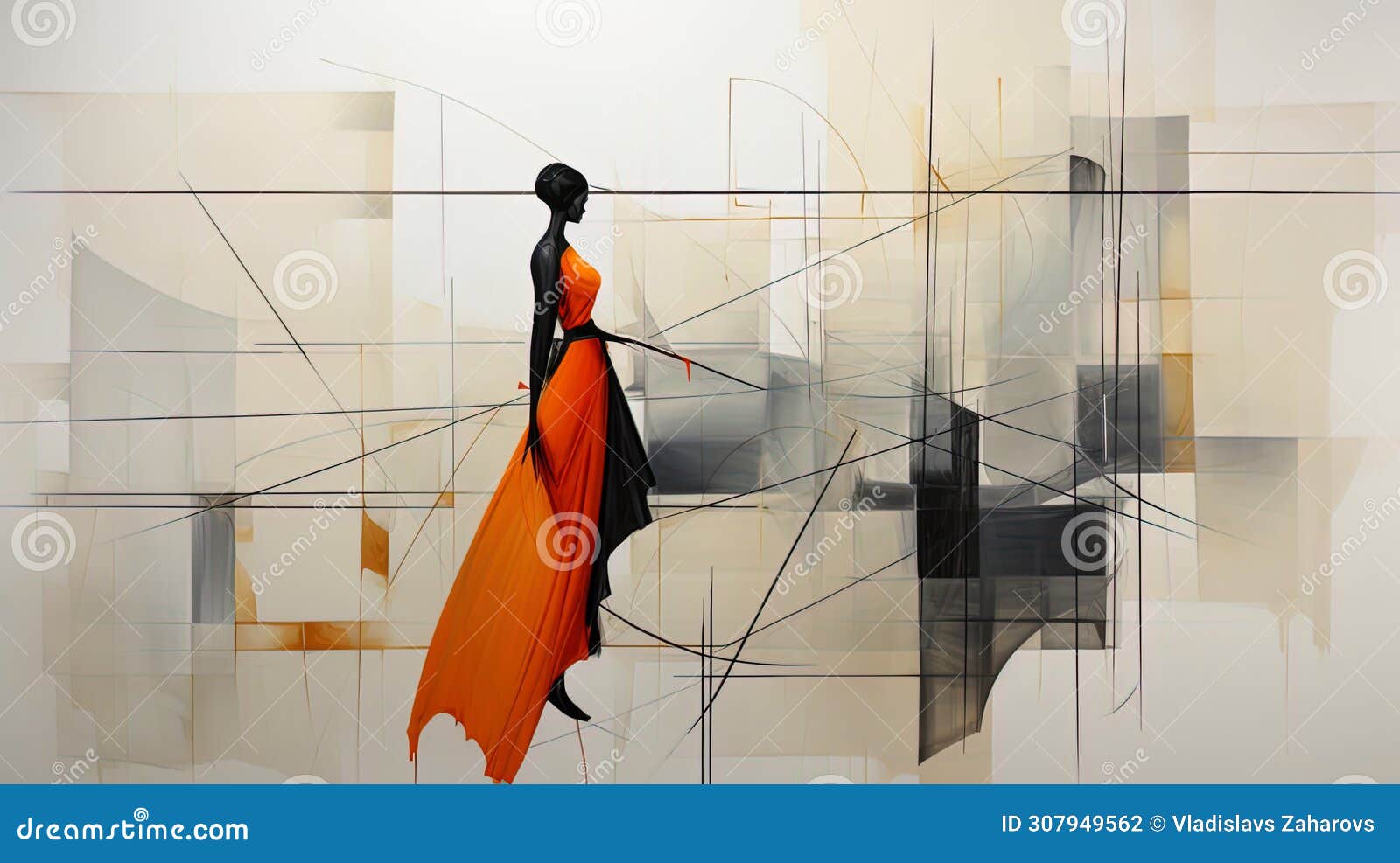 The Interweaving of Lines and Figures Creating a Harmonious ...