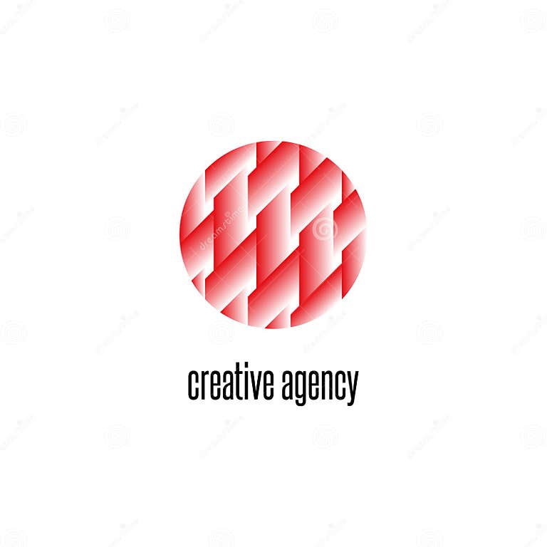 Interweaving Lines Pattern Circle Logo, Intersection Geometric Shape ...