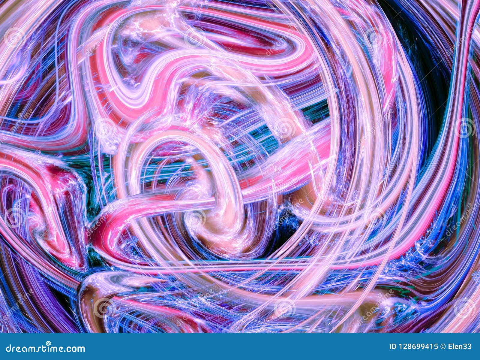 Interweaving Lines and Shapes Stock Illustration - Illustration of ...