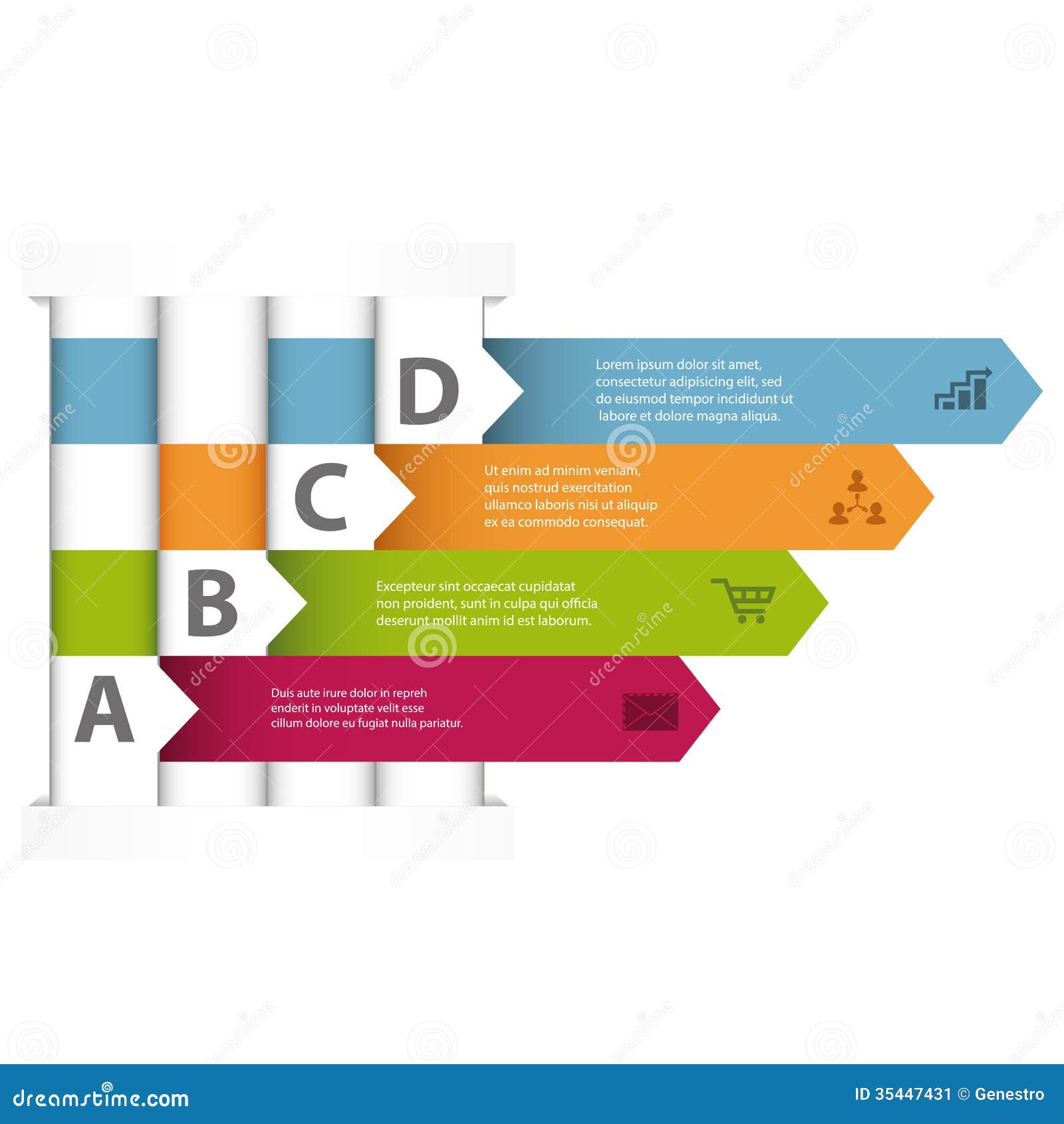 Interwoven Design Infographic Template Stock Vector - Illustration of ...