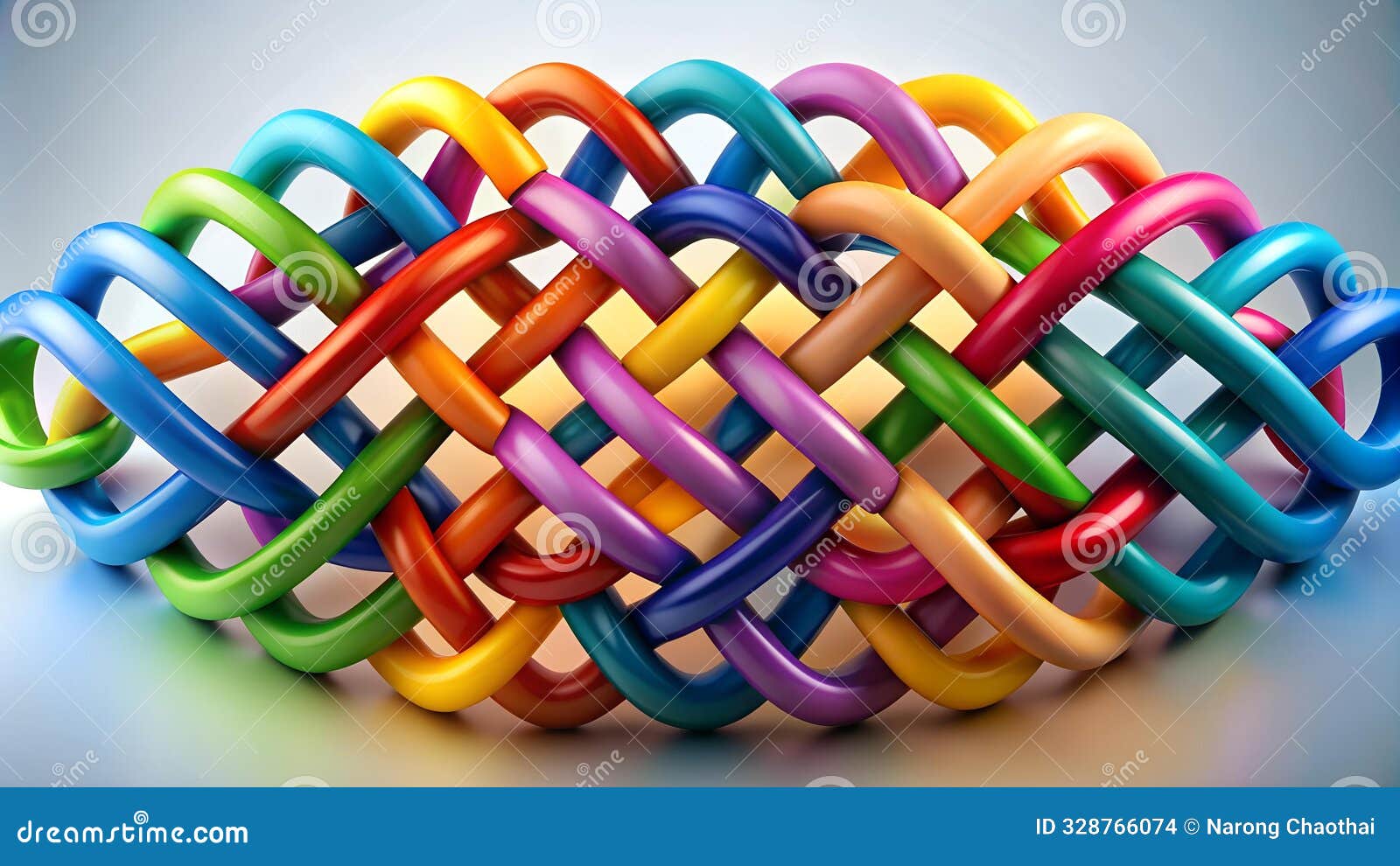 Interwoven Threads of Unity AI Generated Stock Illustration ...