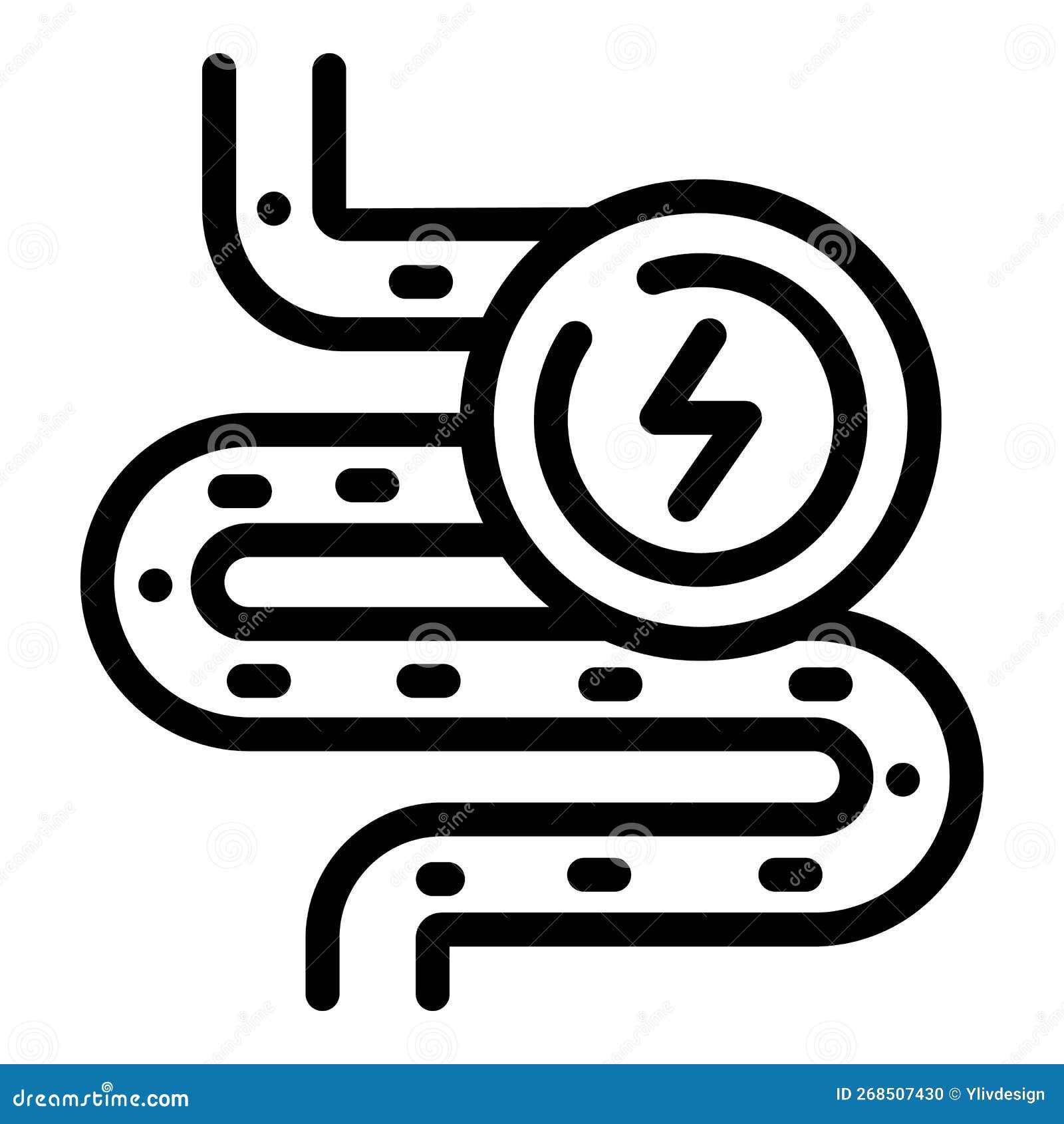 Intestinal Enzymes Icon Outline Vector. Structure Chain Stock ...