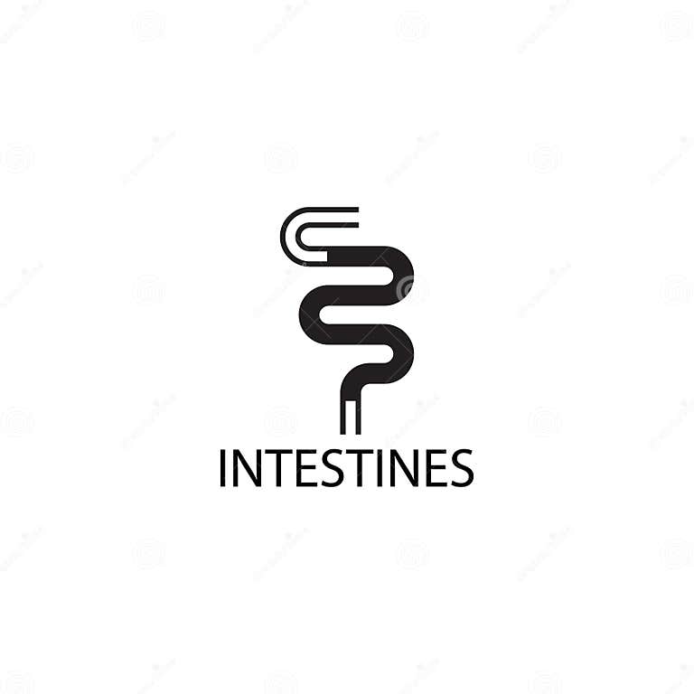 Intestine logo template stock vector. Illustration of anatomical ...
