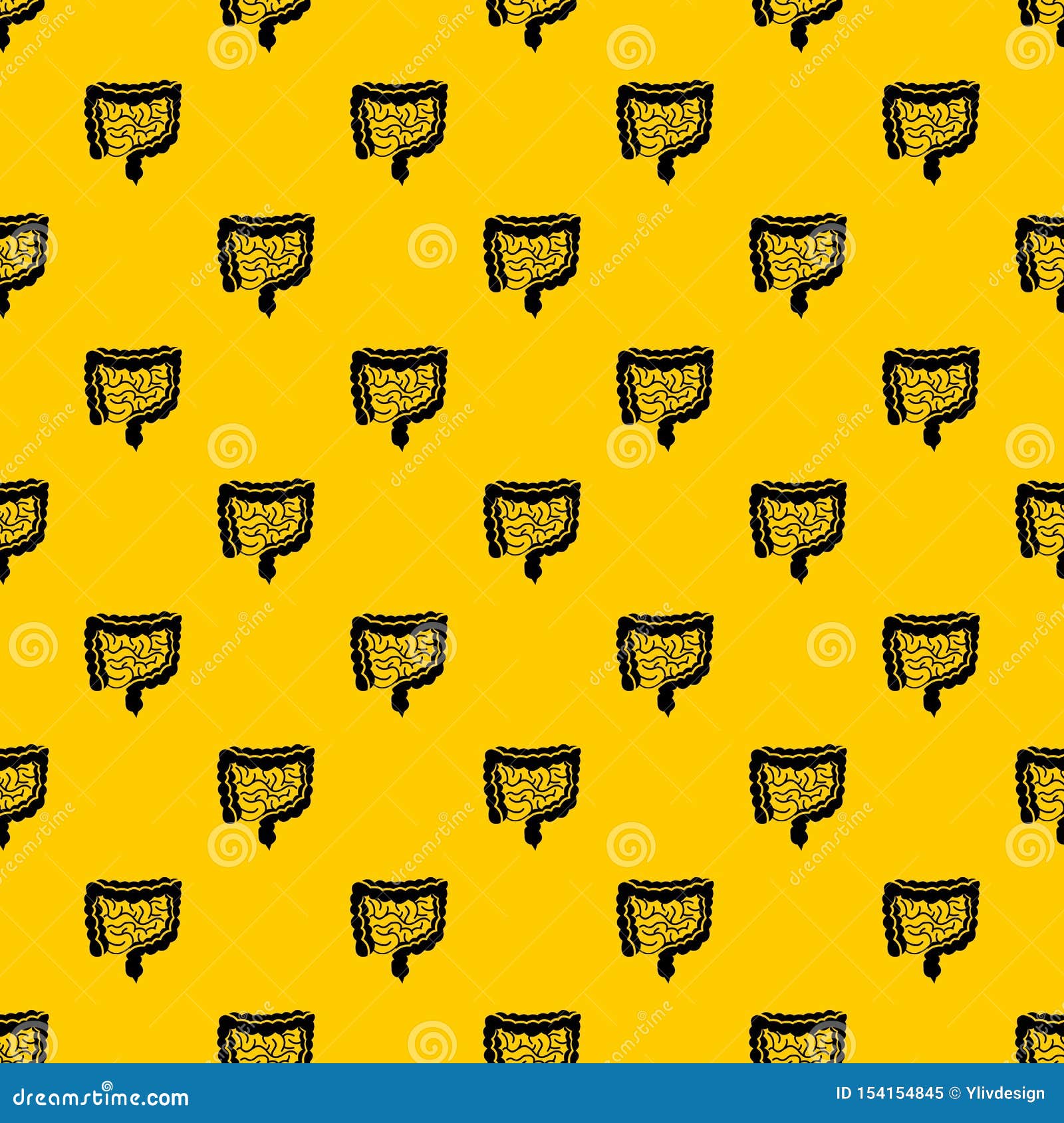 Intestines pattern vector stock vector. Illustration of healthy - 154154845