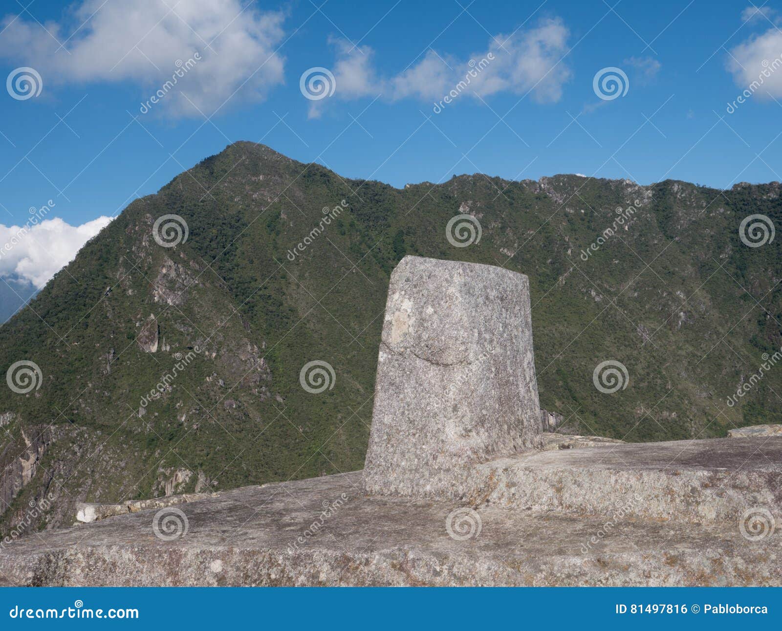 Intihuatana, El Machu Picchu, Reloj Solar Foto de archivo - Imagen de ...