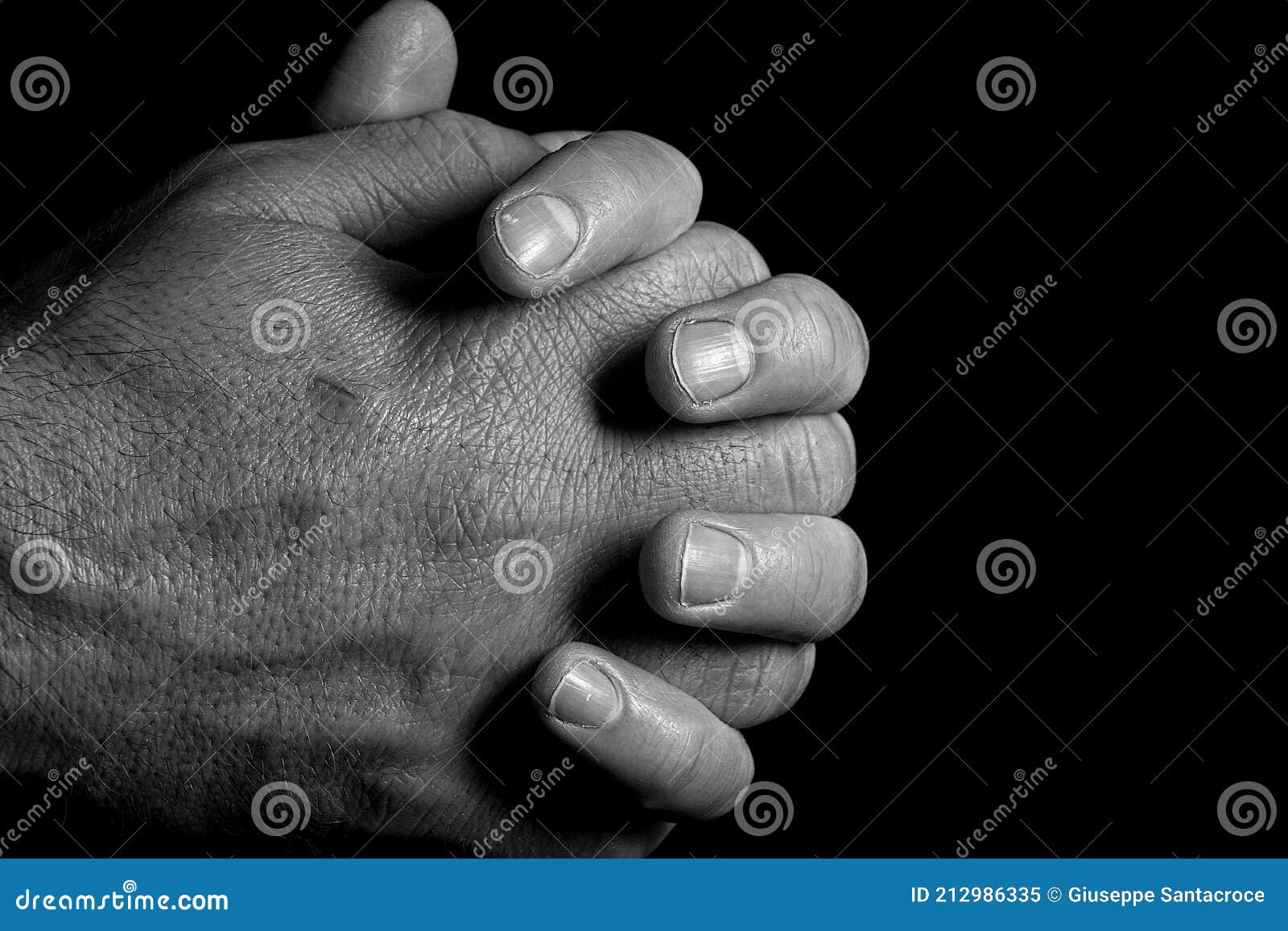 Mani - Hands Self-portrait Study Stock Image - Image of expression ...