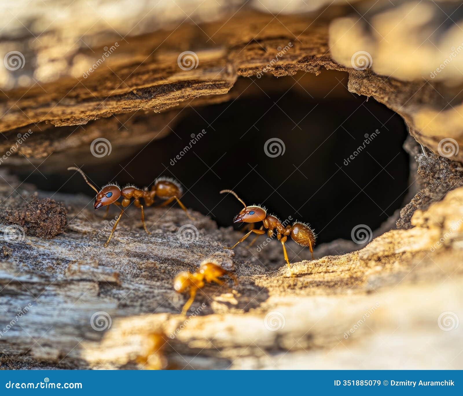 An Intimate View of a Termite-damaged Wooden Beam, Demonstrating the ...