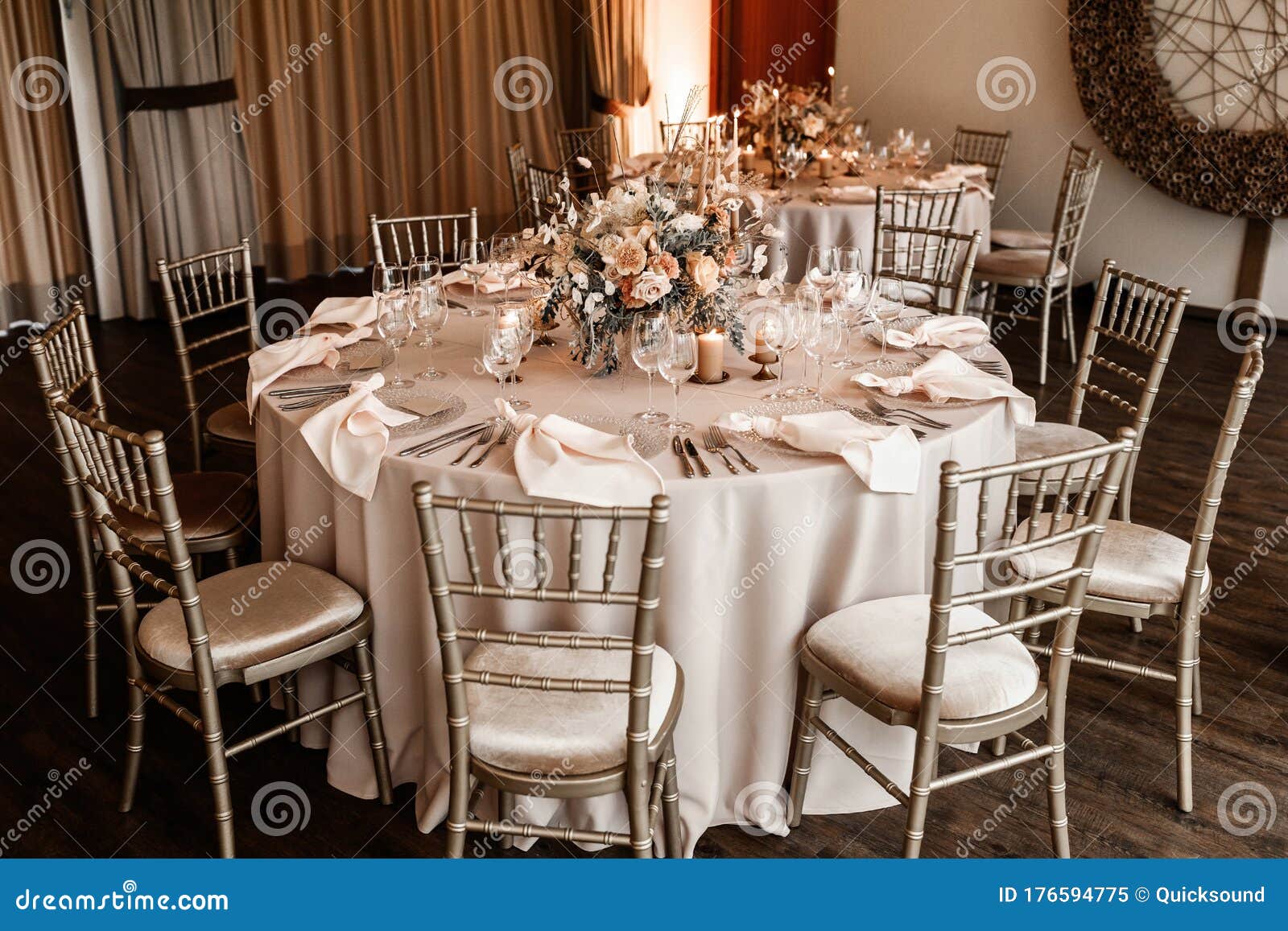 Intimate wedding dinner stock image. Image of intimate - 176594775