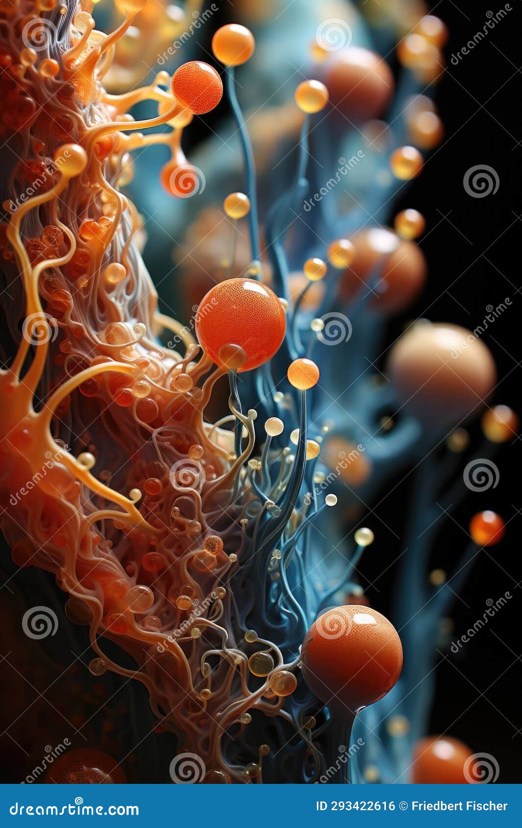 Intimate World of Organic Details, a Visual Symphony Stock Illustration ...