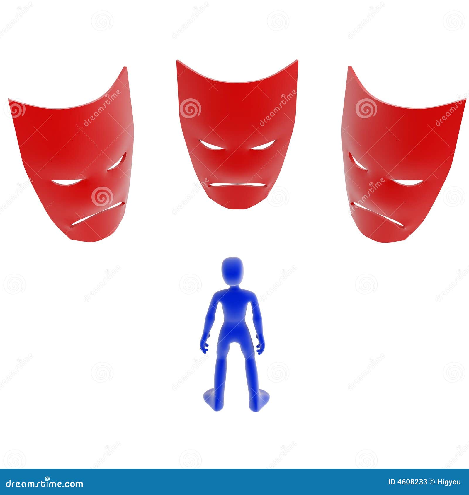 Intimidated stock illustration. Illustration of threat - 4608233