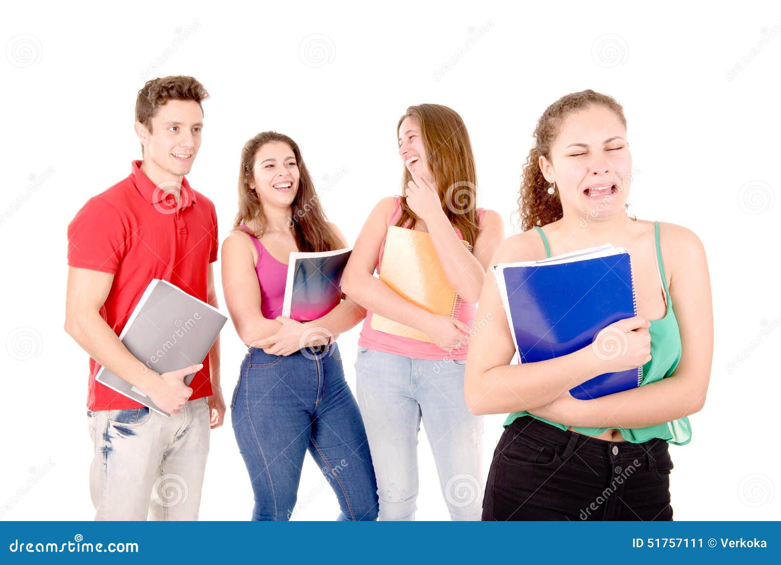 Intimidatie stock afbeelding. Image of druk, gedeprimeerd - 51757111