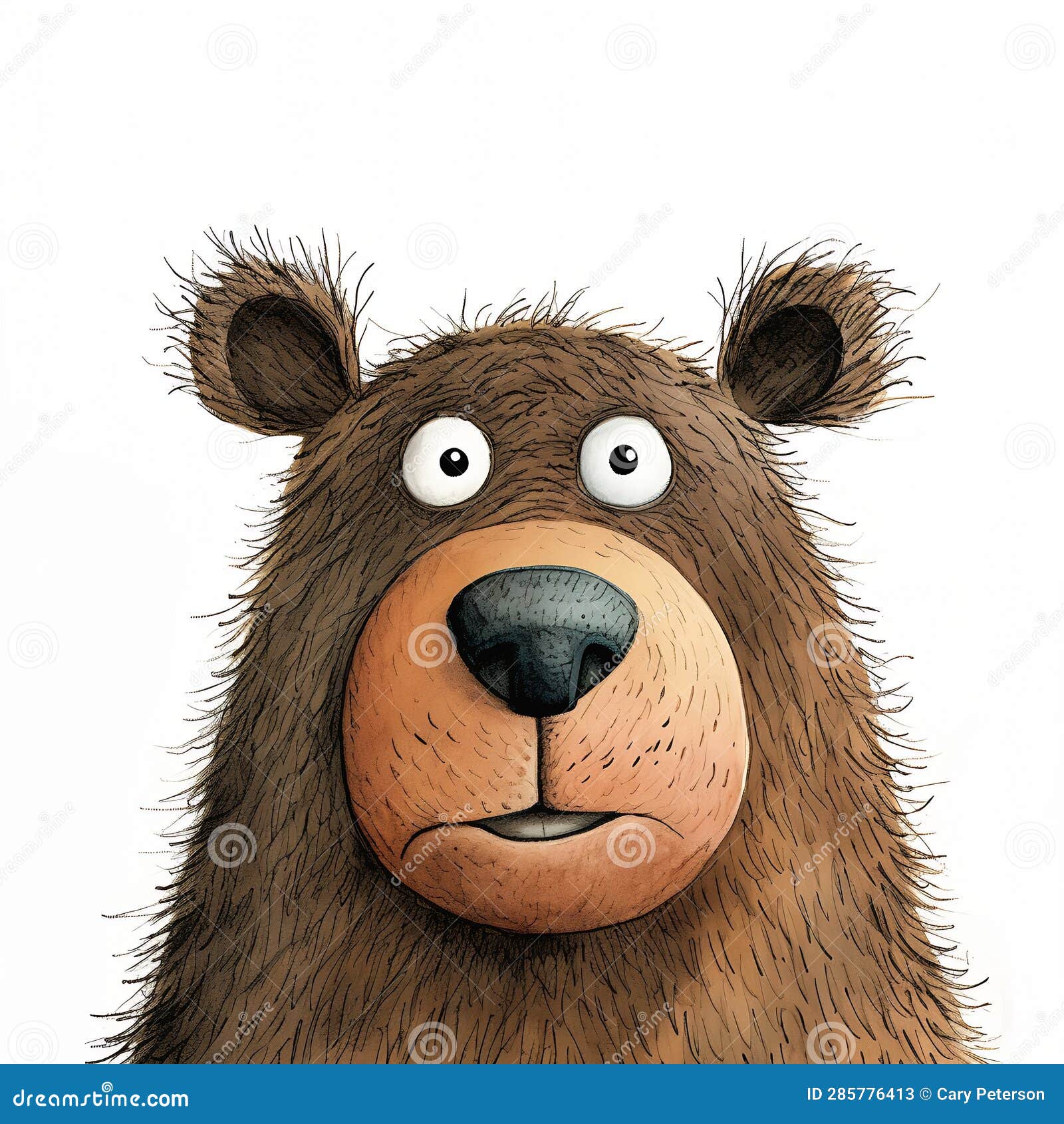 Intimidating Bear Face Fiery Red Eyes. Generate Ai Stock Photography ...