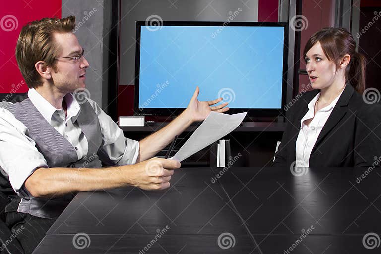 Intimidating Interview stock image. Image of caucasian - 31926075