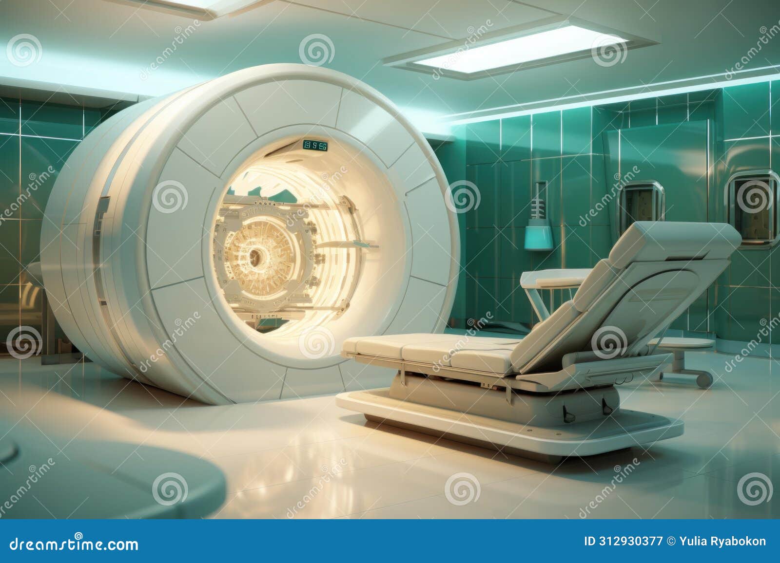 Intimidating Mri Machine Interior. Generate Ai Stock Image - Image of ...