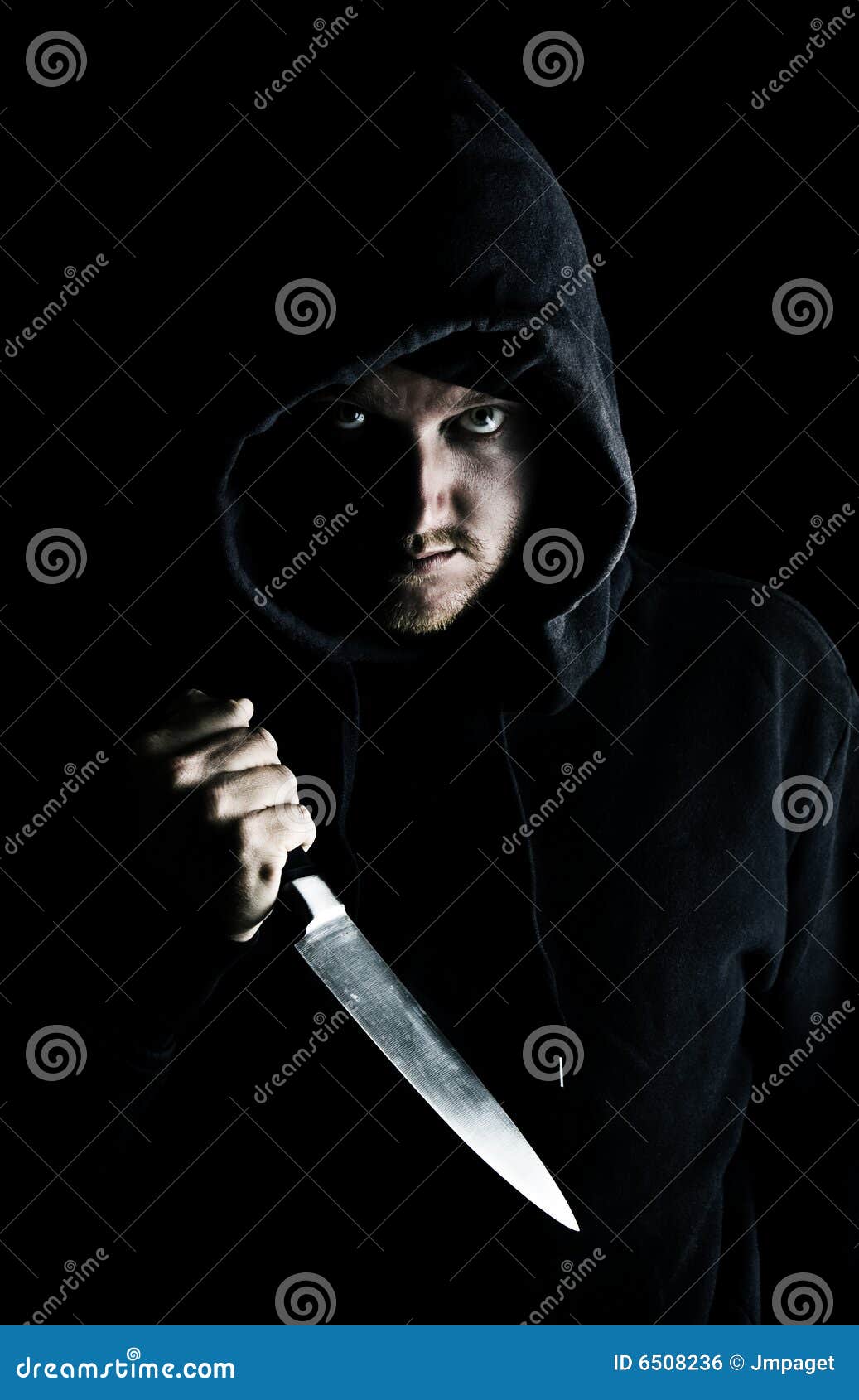 Intimidating Youth with Knife Stock Photo - Image of hooligan, life ...