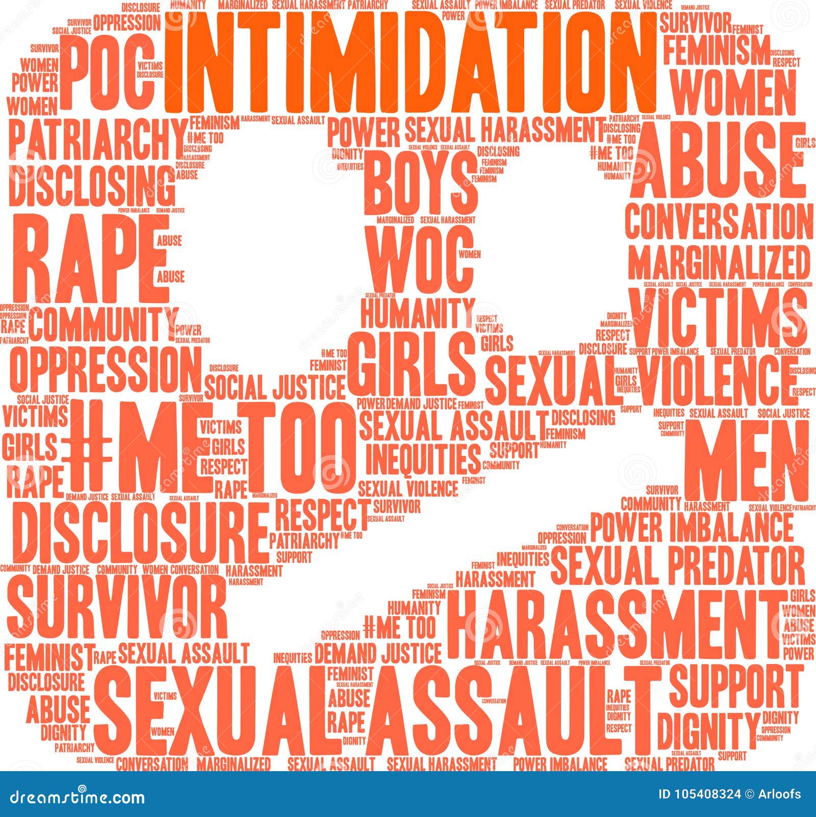 Intimidation Word Cloud stock vector. Illustration of boys - 105408324