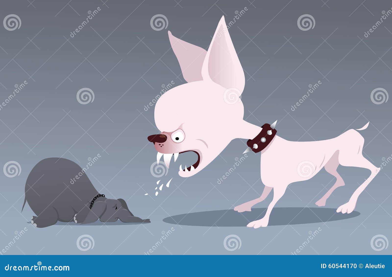 Intimider illustration de vecteur. Illustration du animal - 60544170