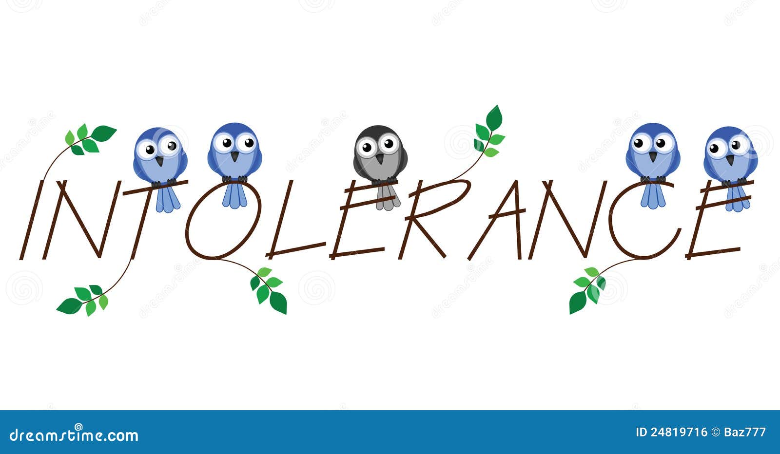 Intolerancia ilustración del vector. Ilustración de perca - 24819716