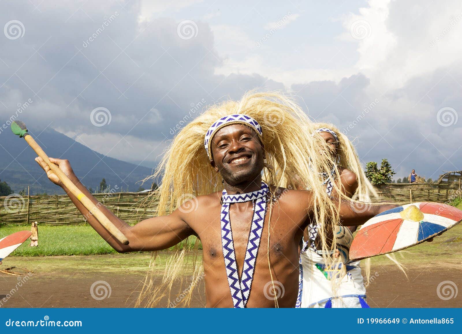Intore dancer editorial stock image. Image of ceremonies - 19966649
