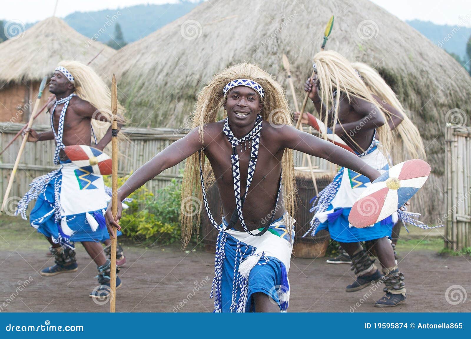 Intore dancers editorial stock image. Image of tourism - 19595874