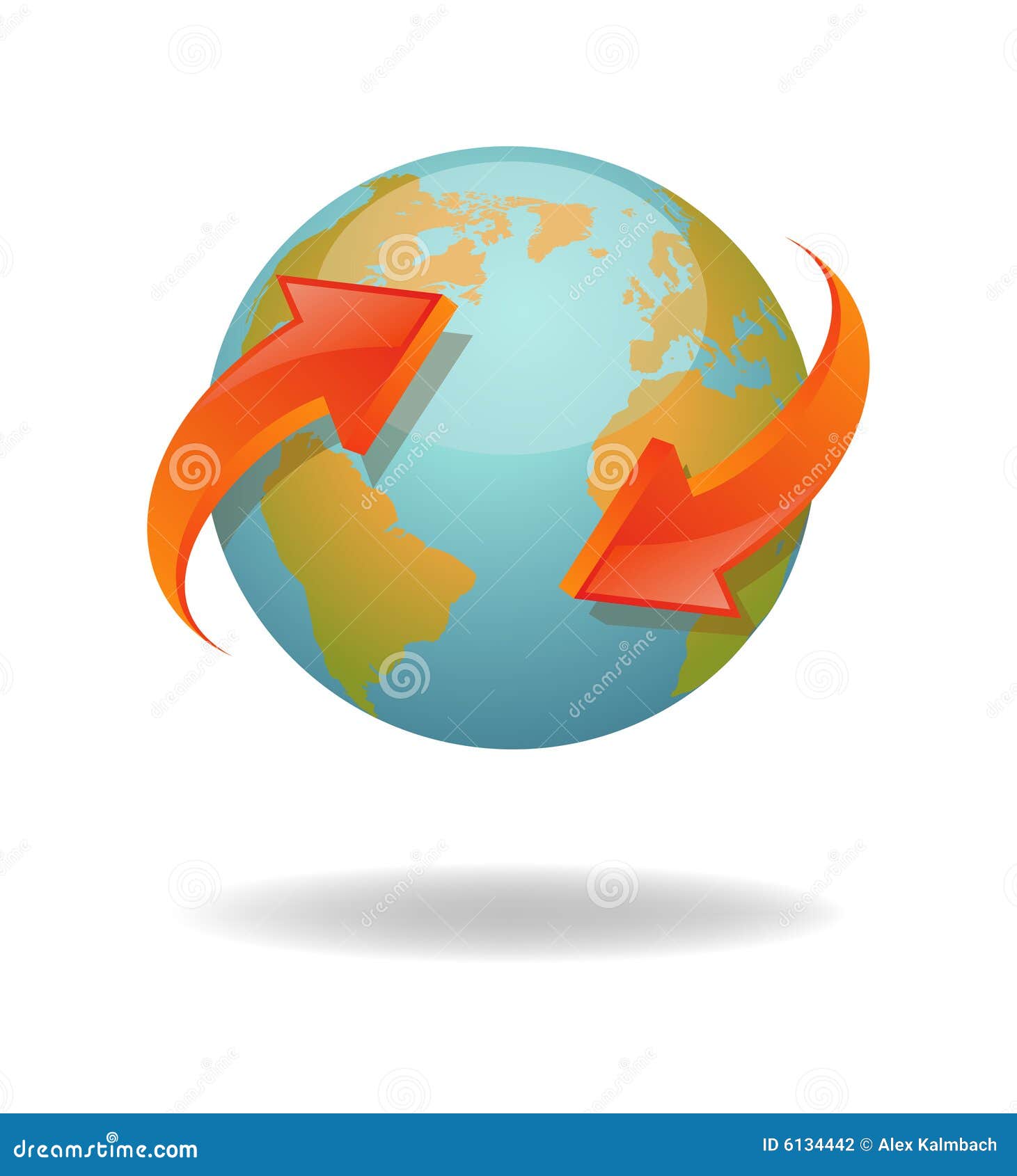 Intorno al mondo illustrazione vettoriale. Illustrazione di corsa - 6134442