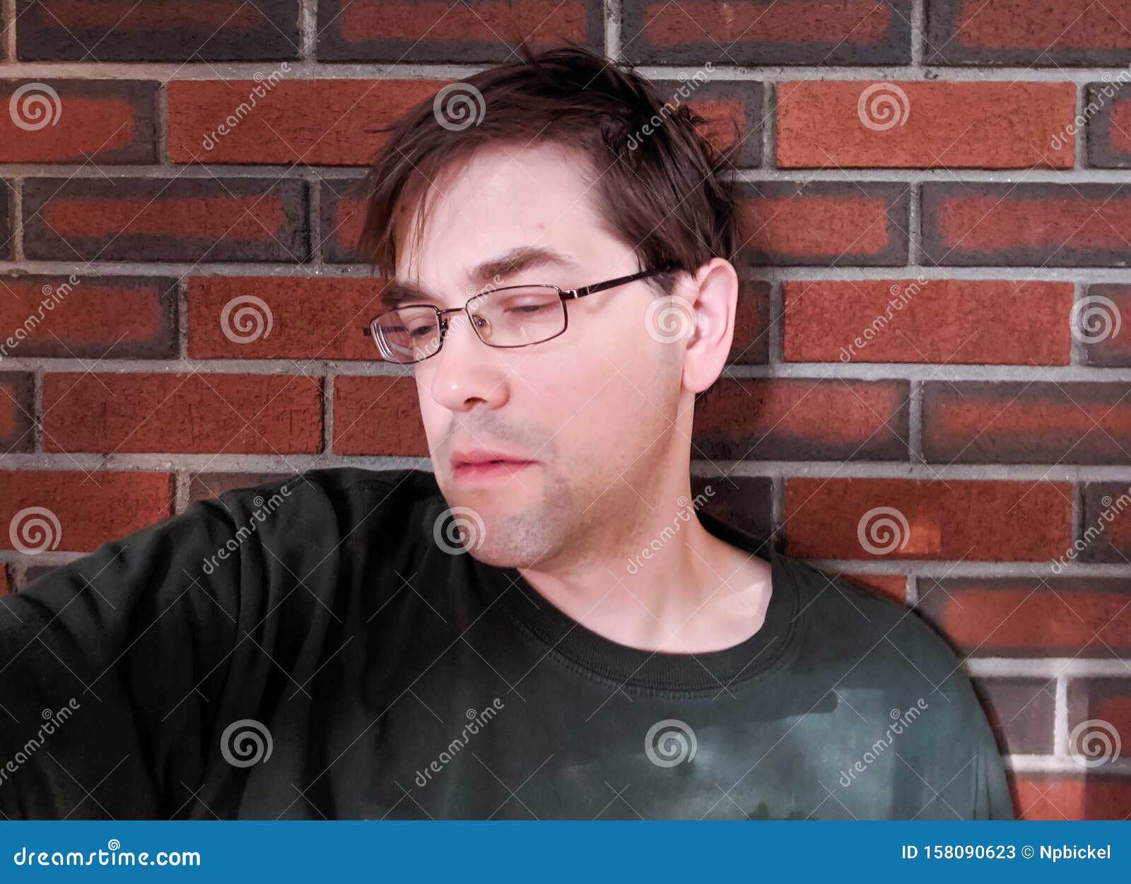 Intoxicated Young Male Passed Out Against Brick Wall Stock Image Image Of Fainted Sleep