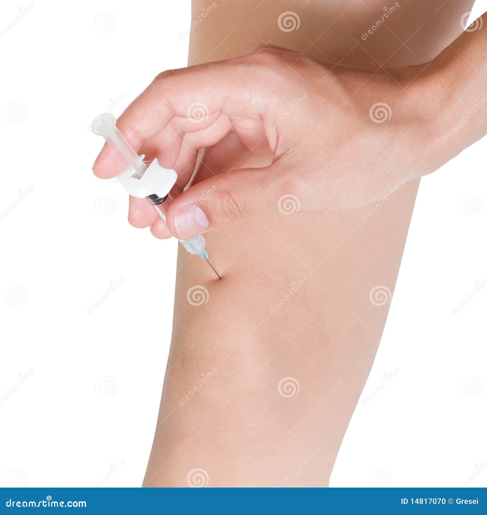 Intra-articular injection. stock photo. Image of hand - 14817070