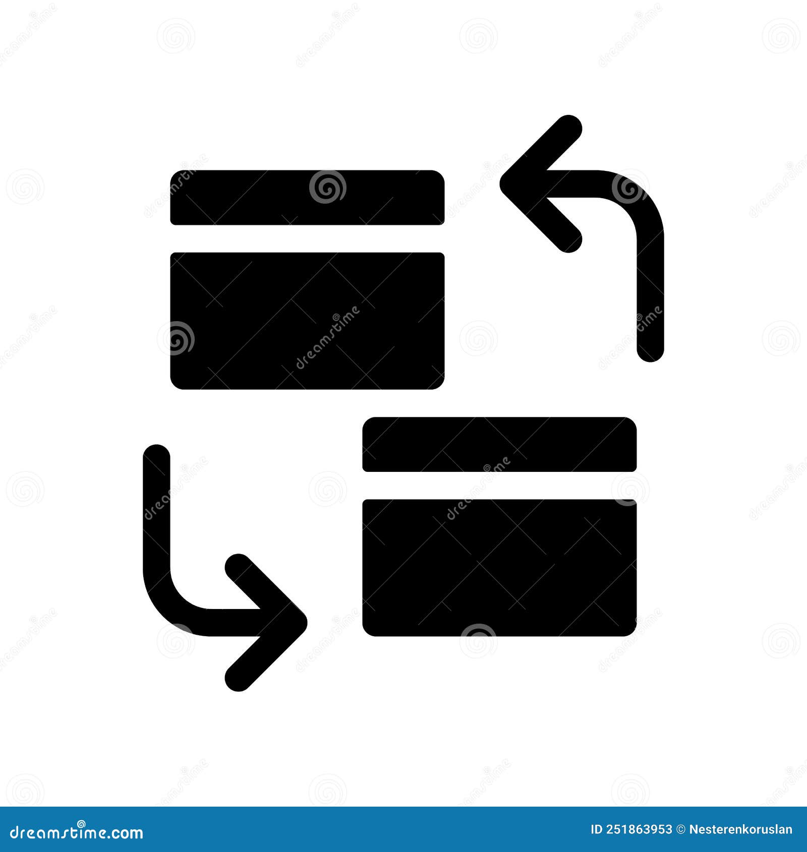 Intra Bank Transfer Pixel Perfect White Linear Ui Icon For Dark Theme ...