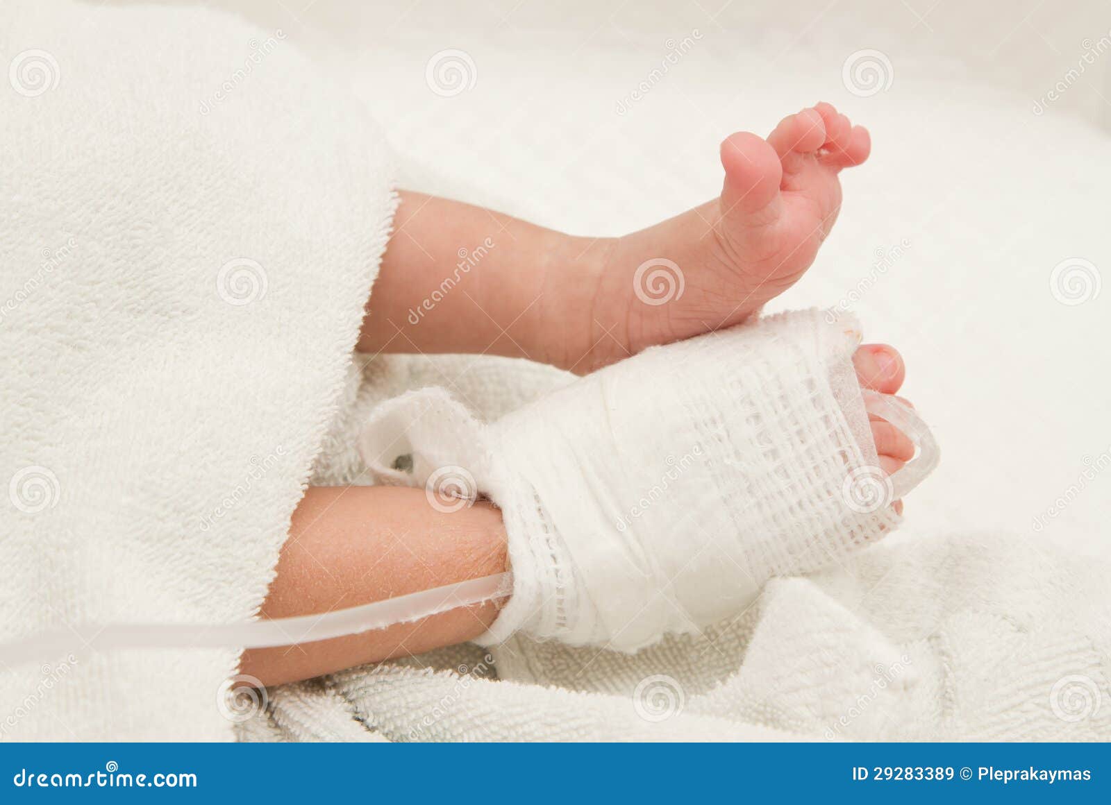 Patient New Born Baby In Incubator. Royalty-Free Stock Image ...