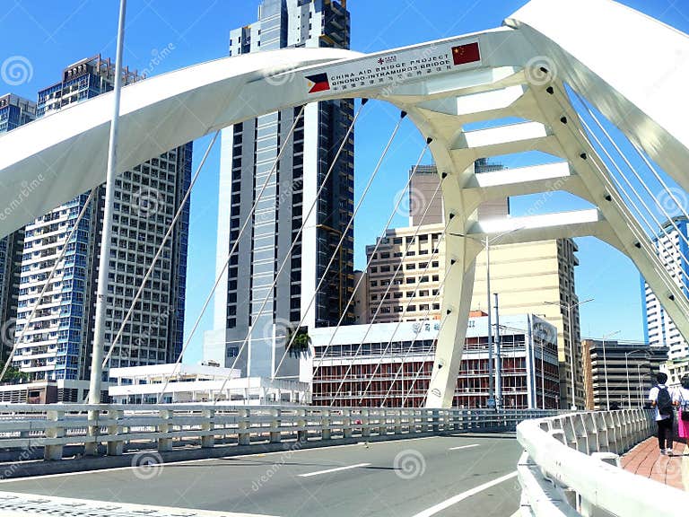 Intramuros-Binondo Bridge Manila Editorial Stock Image - Image of ...