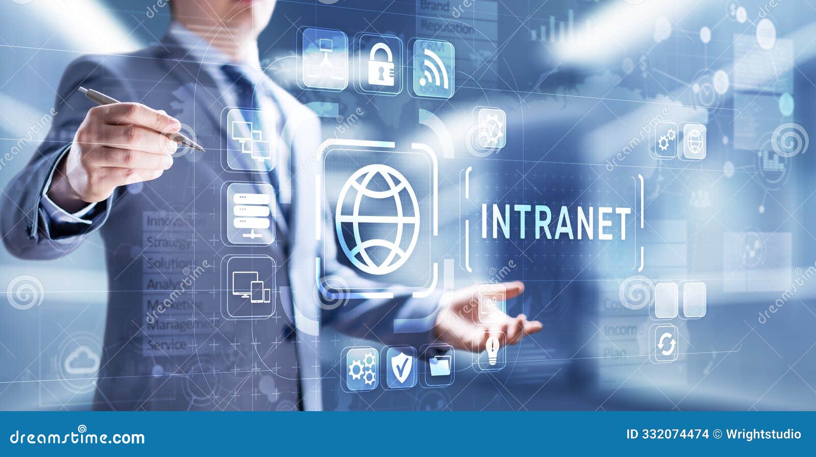 Intranet Icon. Simple Element From Icons Collection. Creative Intranet ...