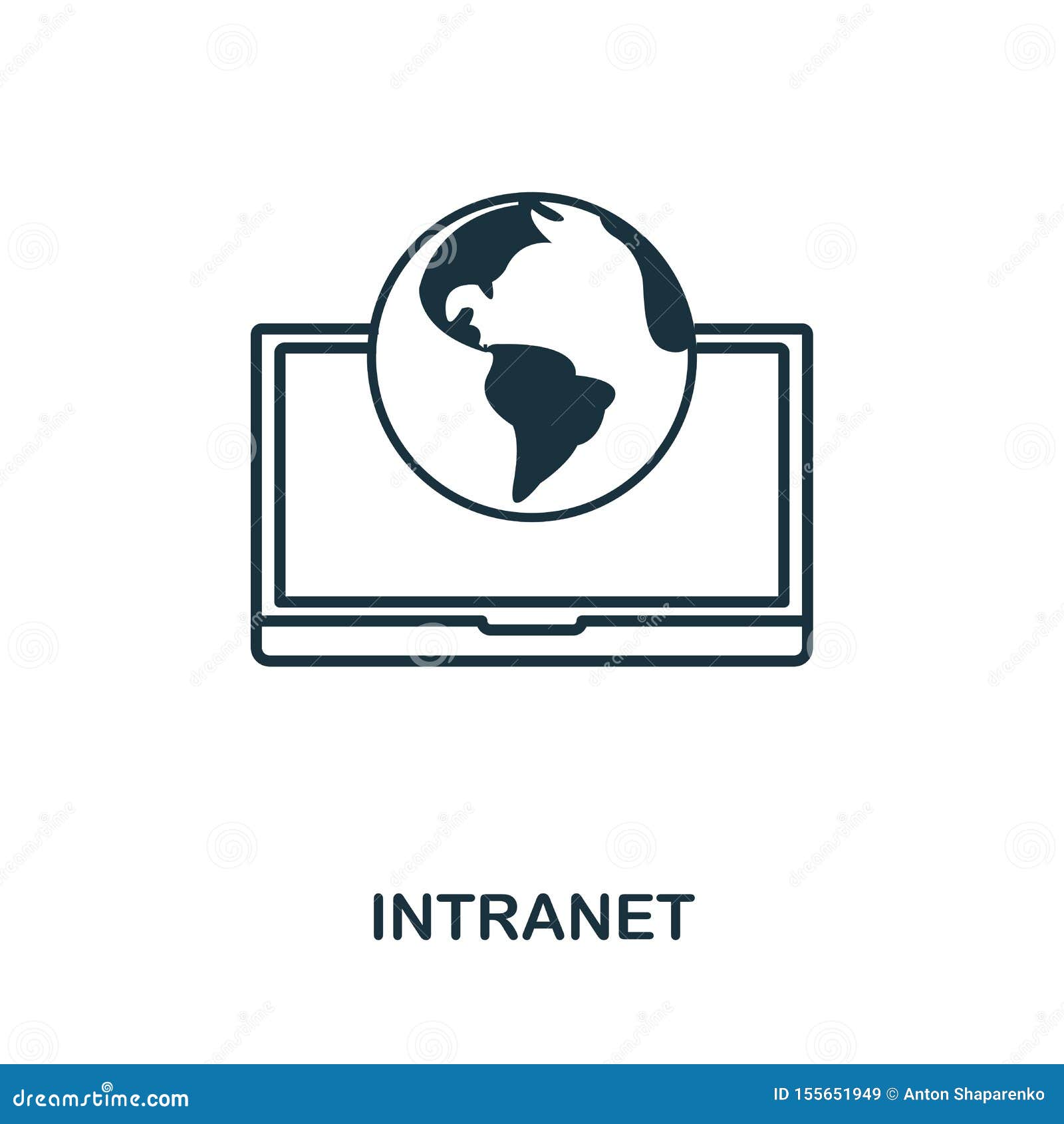 Intranet Icon. Simple Element From Icons Collection. Creative Intranet ...