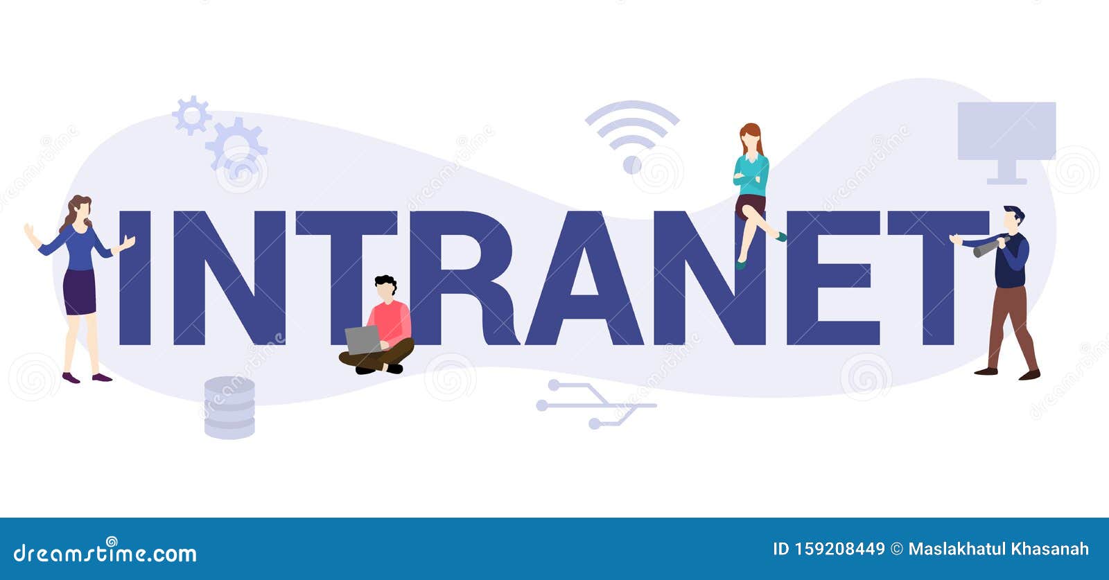 Intranet Word Cloud Cartoon Vector | CartoonDealer.com #213390191