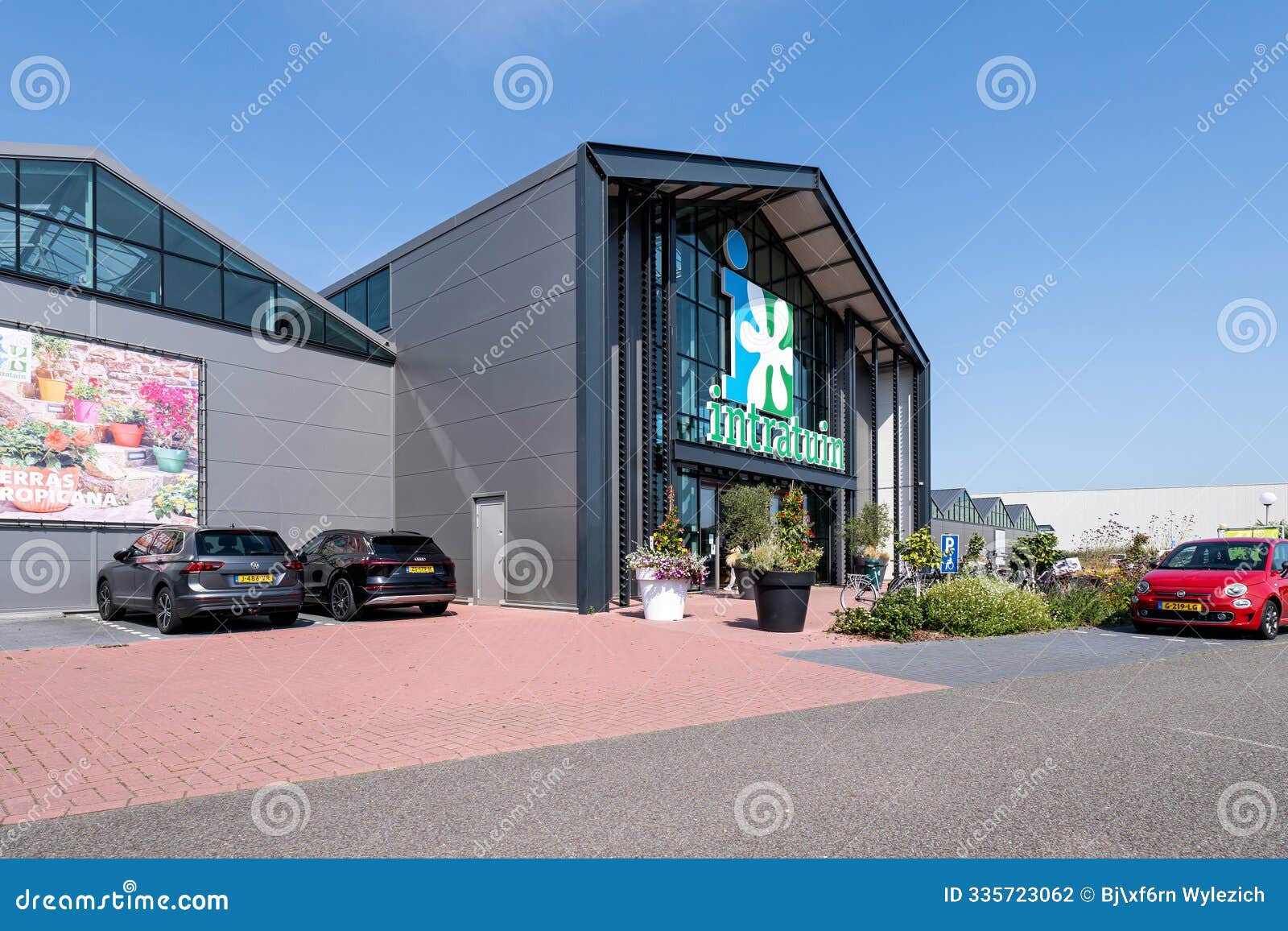 Intratuin Logo Sign Above The Entrance. Intratuin Is A Garden Center ...