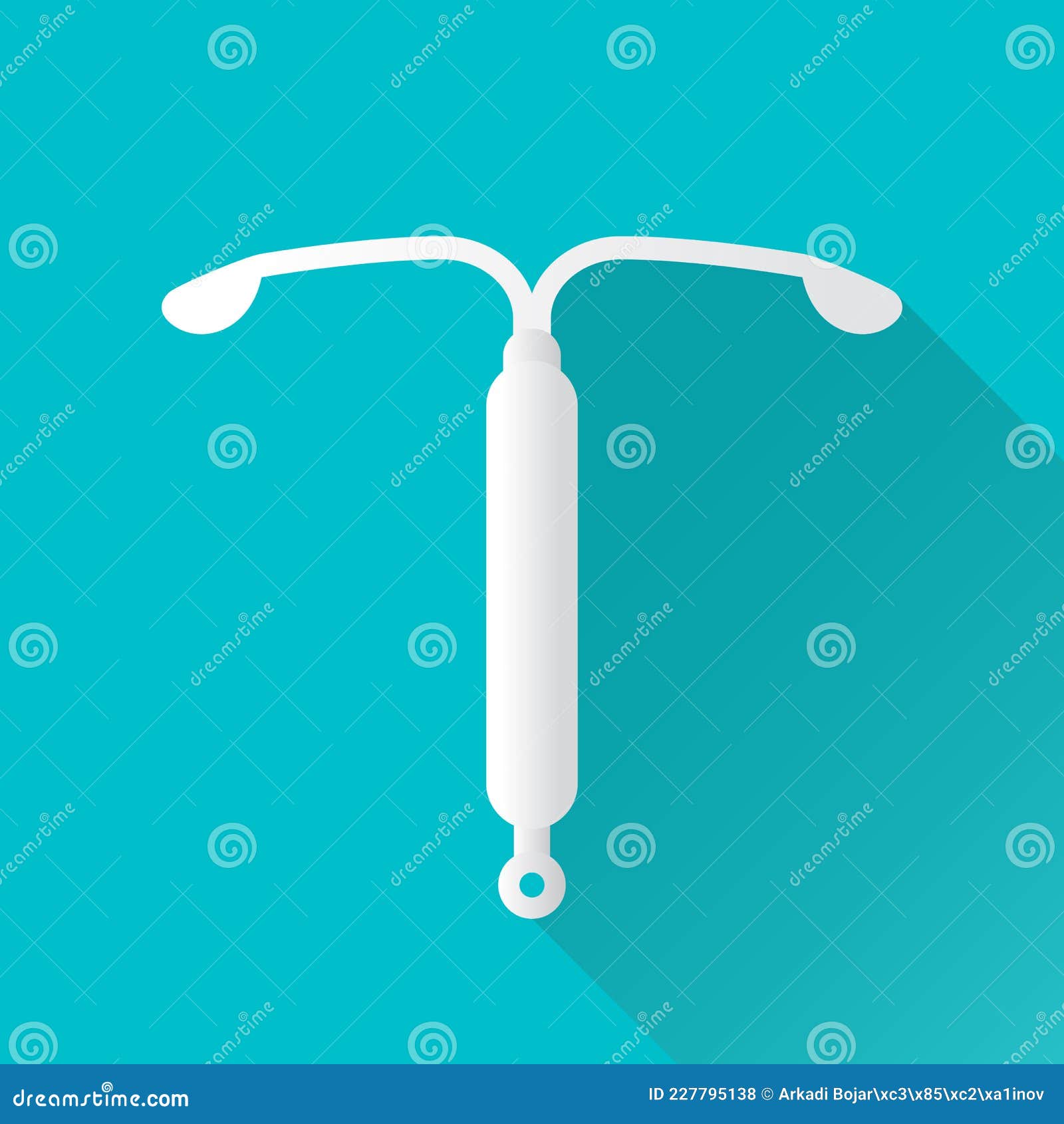 Intrauterine Contraceptive Device For Birth Control Vector Icon Stock