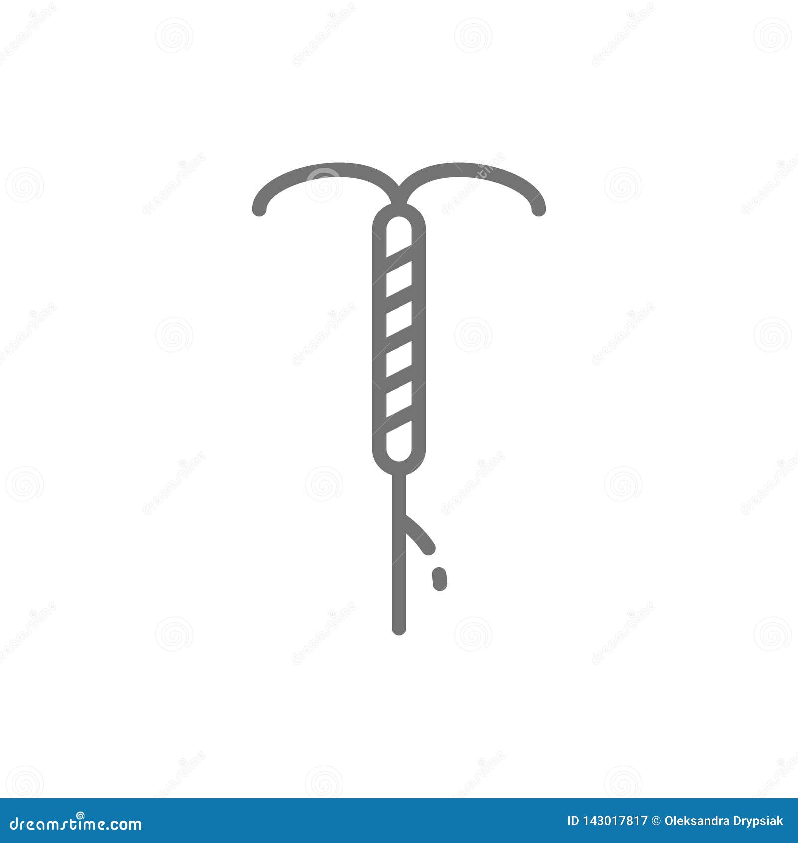 Intrauterine Device Contraceptive Hormonal Spiral Iud Line Icon