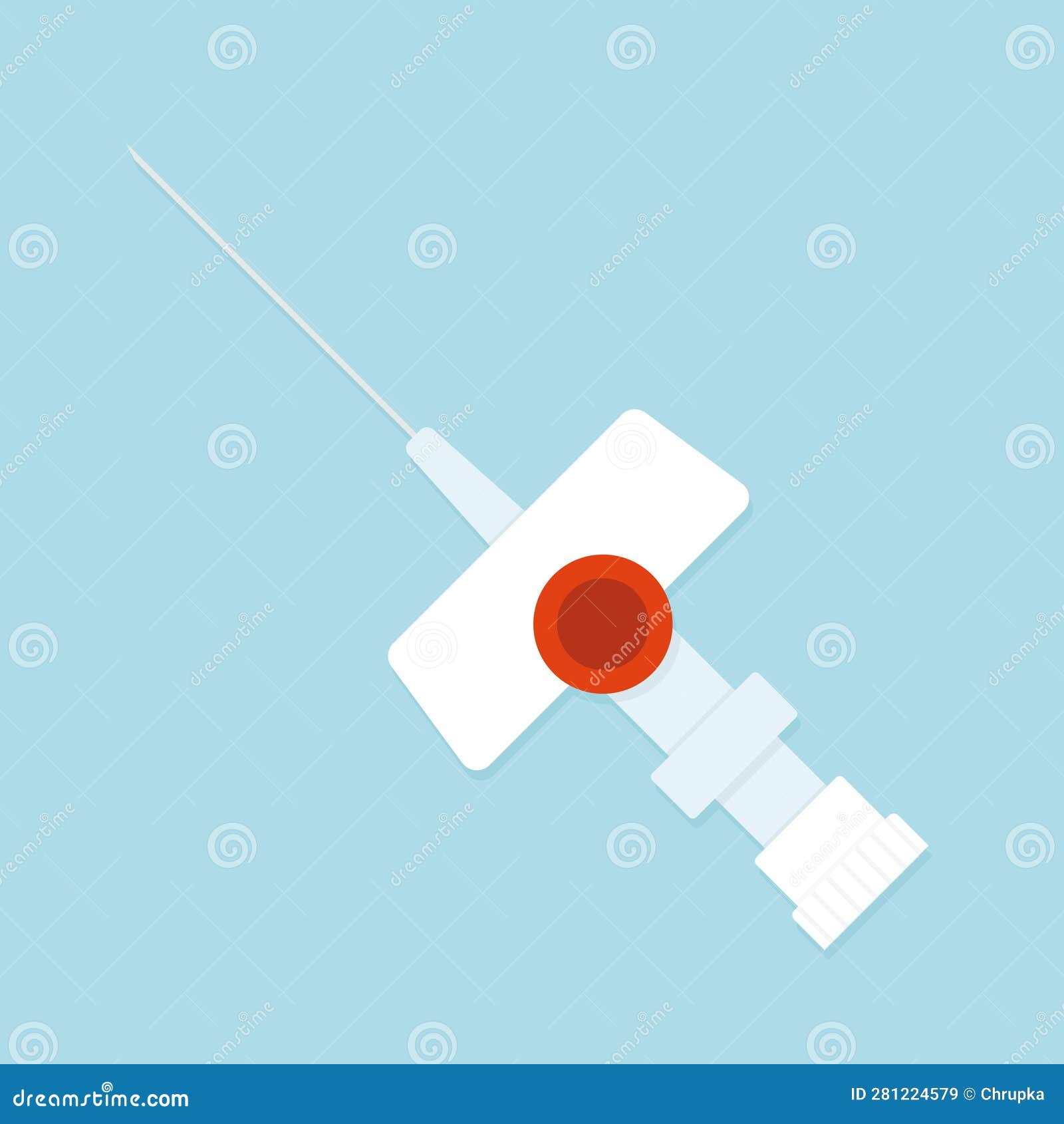 Intravenous cannula icon stock vector. Illustration of health - 281224579