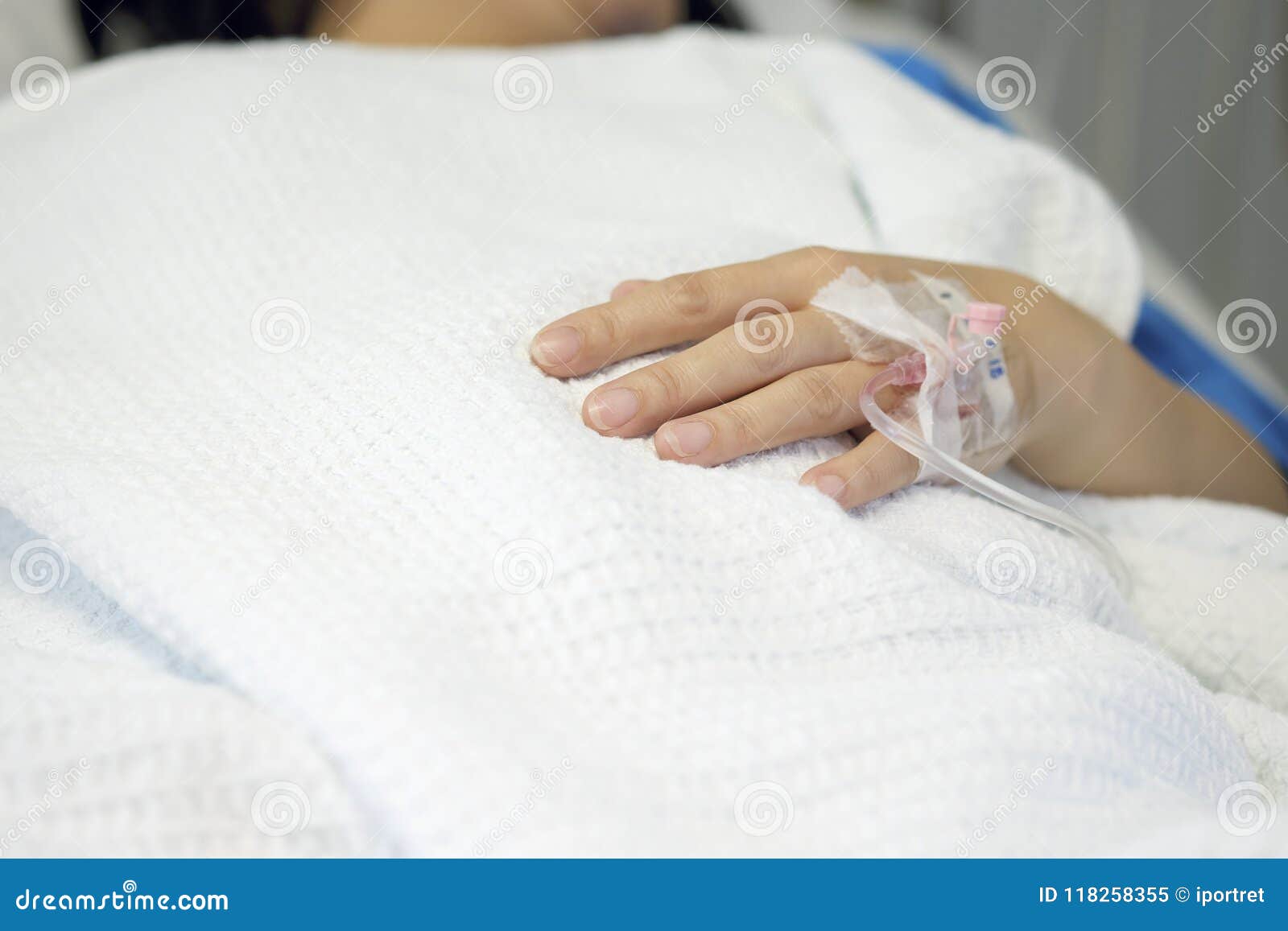 Intravenous Drip Inserted into Hand Stock Image - Image of natural ...
