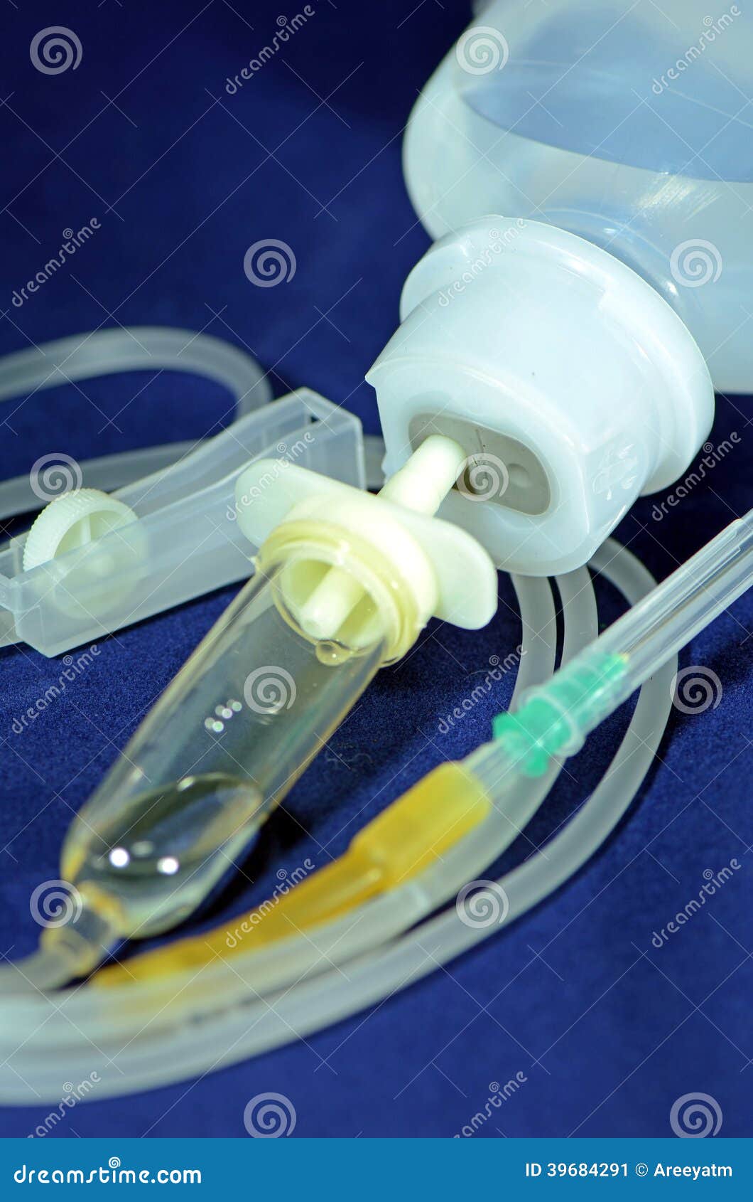 Intravenous Fluid with Set. Stock Image - Image of medication, medic ...