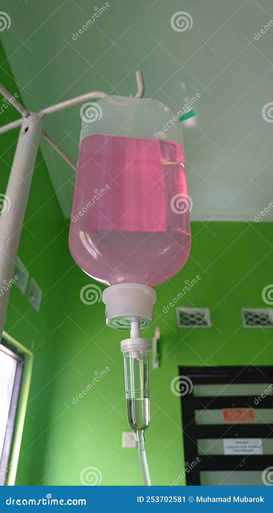Intravenous Fluids are Being Used in the Hospital Stock Image - Image ...