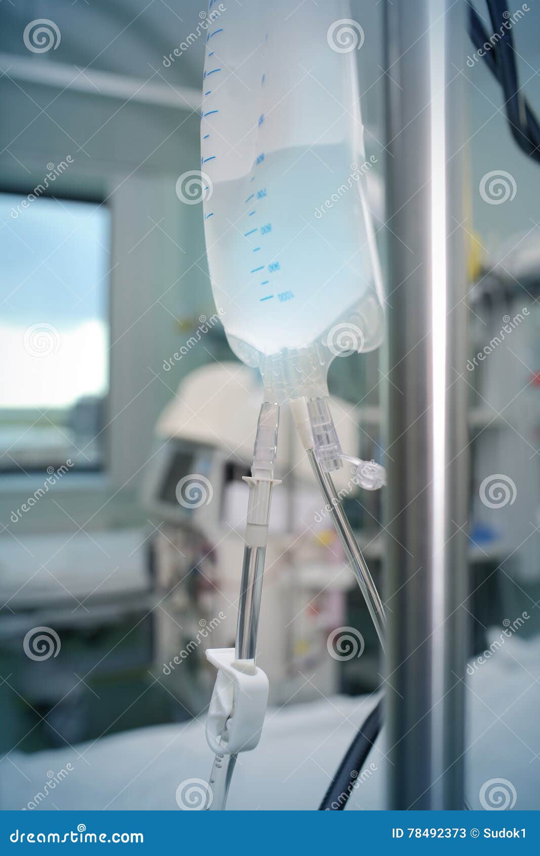 Intravenous Infusion in Hospital Ward Stock Image - Image of computer ...